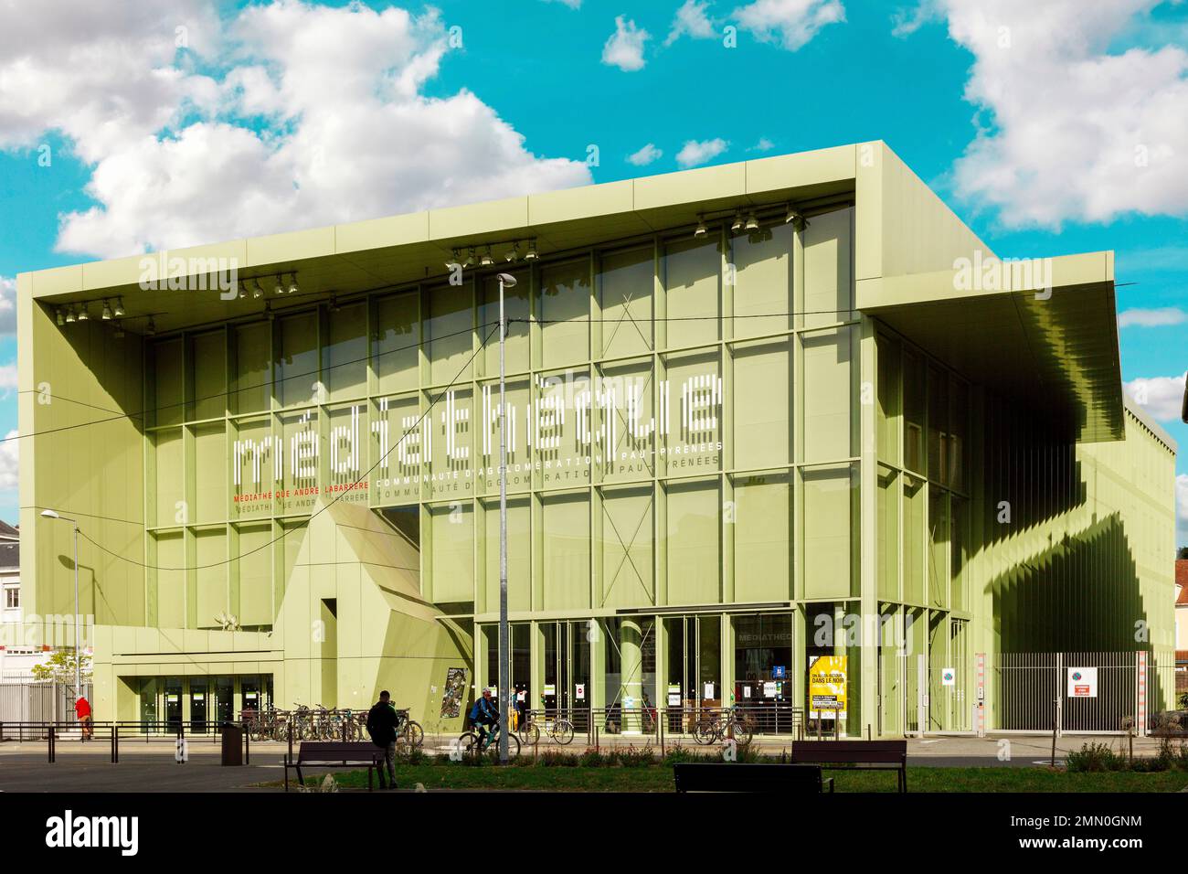 France, Pyrenees Atlantiques, Bearn, Pau, Mediatheque of Pau, urban ...