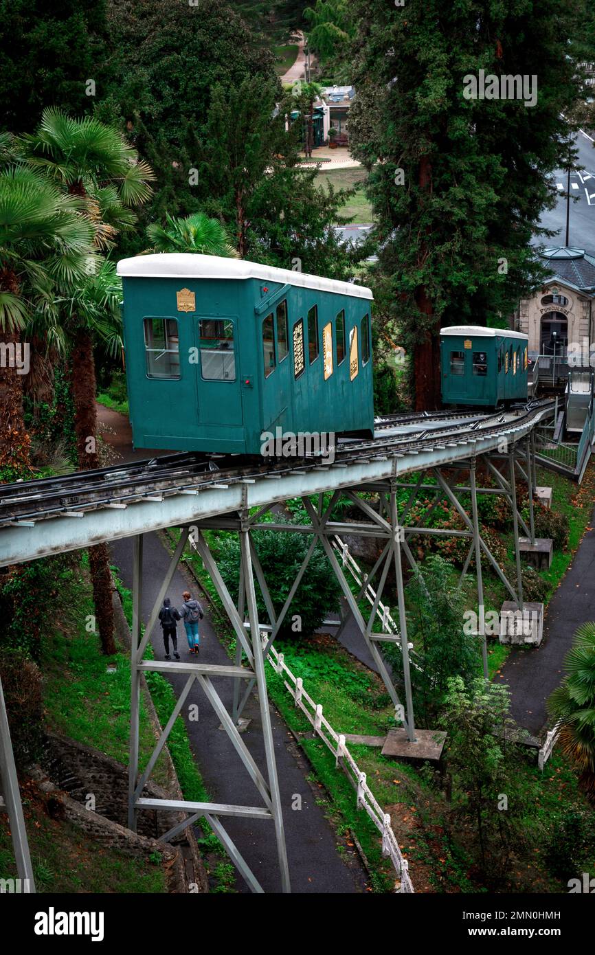 France, Pyrenees Atlantiques, Bearn, Pau, Pau funicular, old funicular ...
