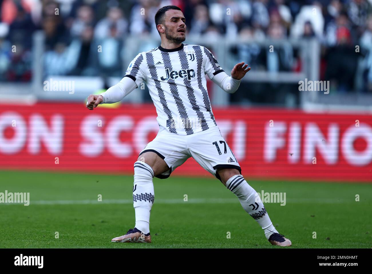 Filip Kostic of Juventus Fc looks on during the Serie A match beetween ...
