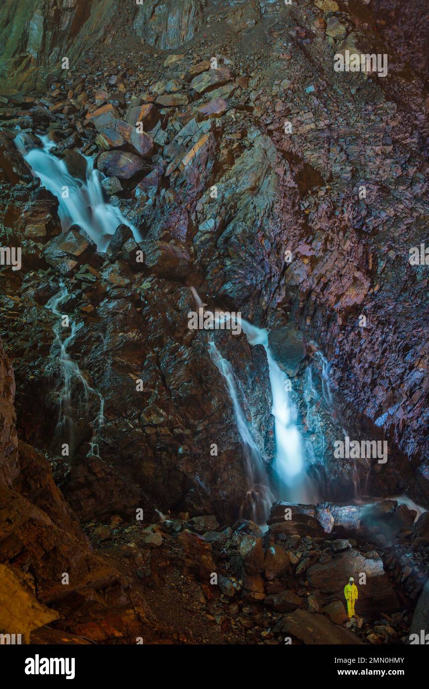 France, Pyrenees Atlantiques, Bearn, Sainte Engrâce, cave of La Verna ...