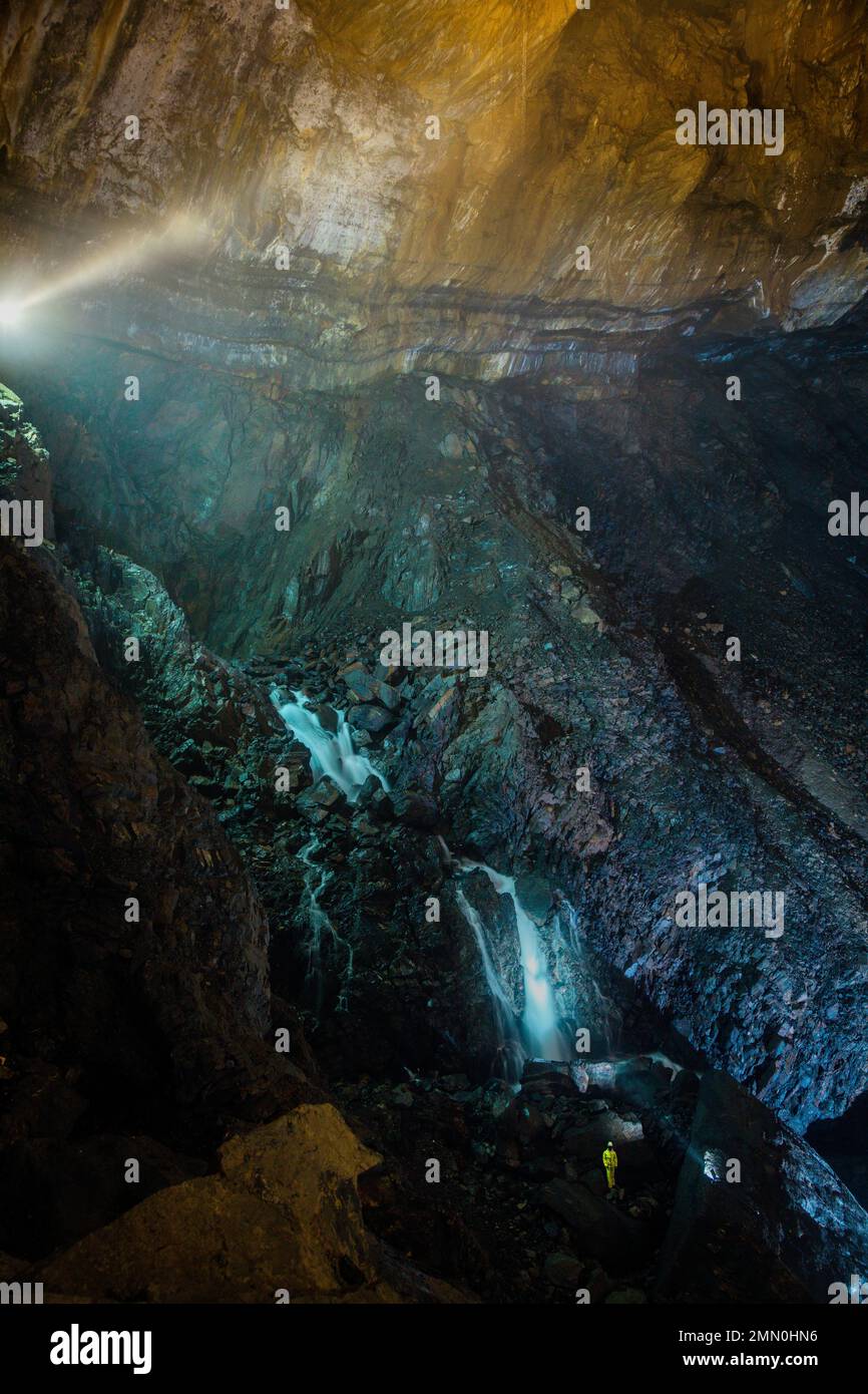 France, Pyrenees Atlantiques, Bearn, Sainte Engrâce, cave of La Verna ...