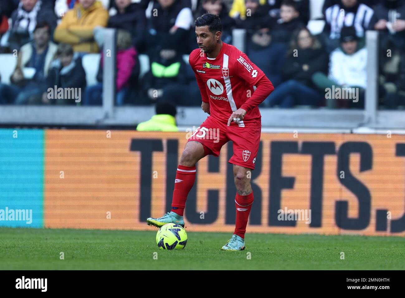 Armando Izzo of Ac Monza controls the ball during the Serie A match ...