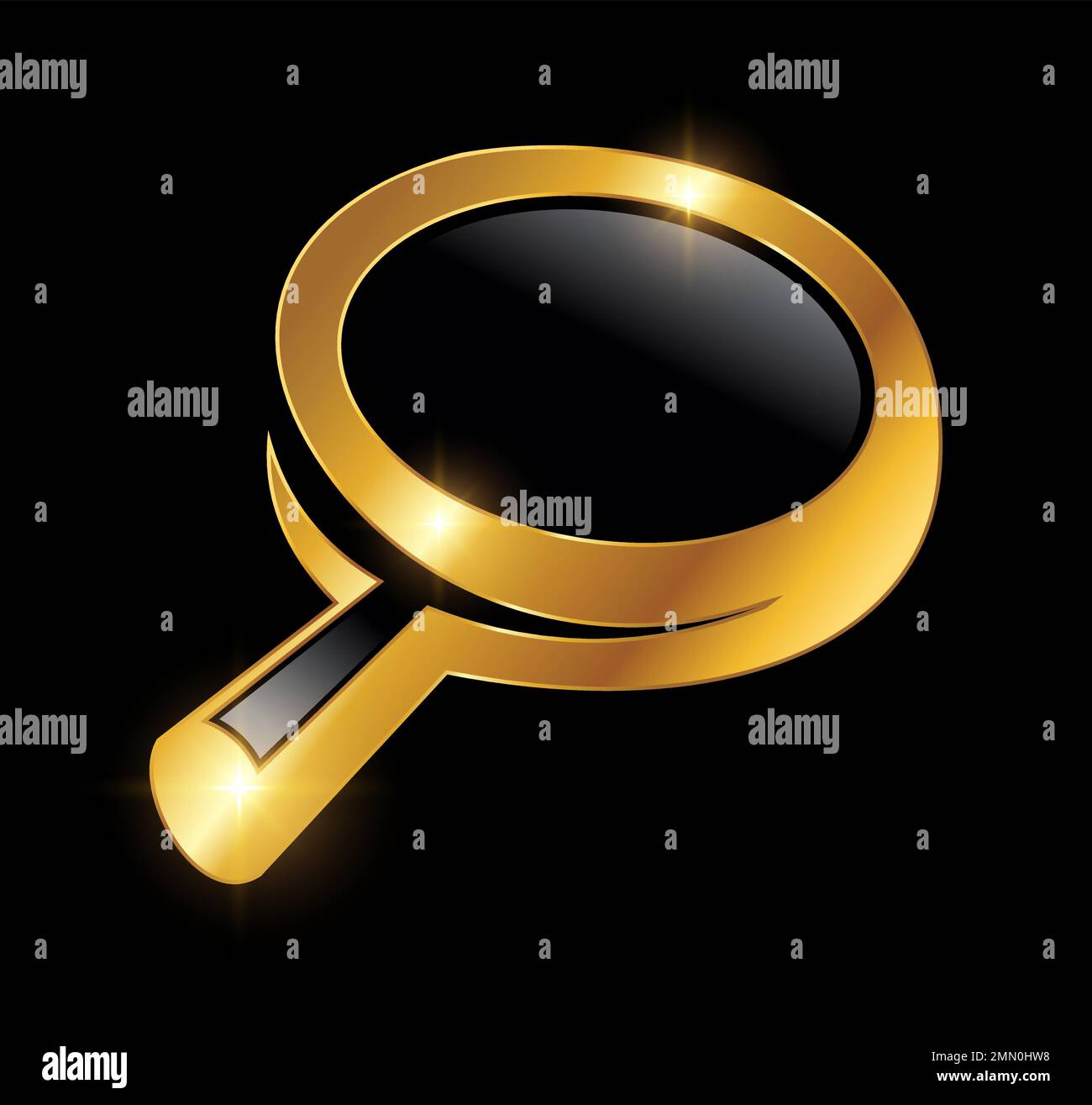 A vector Illustration in black background with gold shine effect of ...