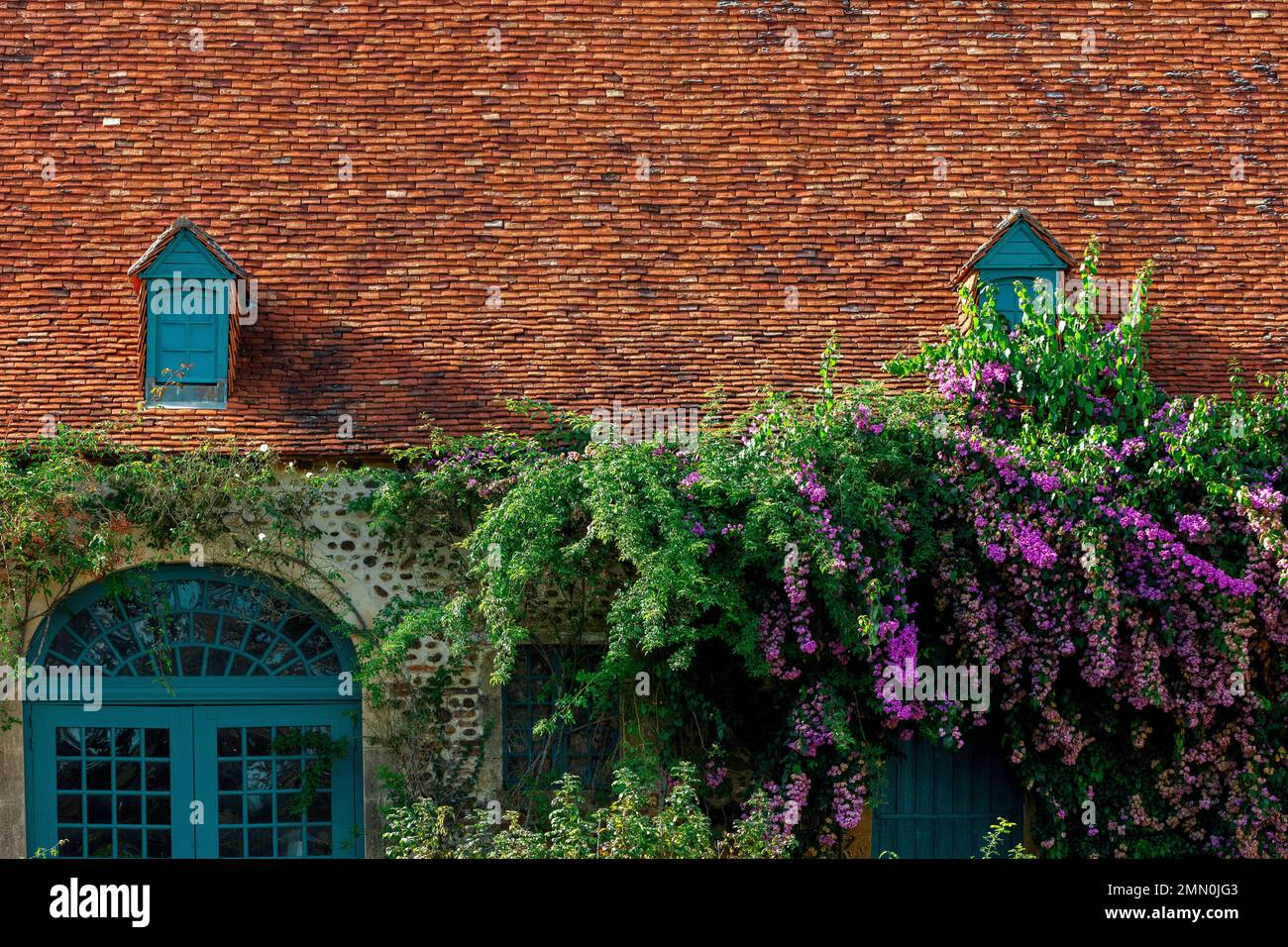 France, Pyrenees Atlantiques, Bearn, Viven, castle of Viven, view of ...