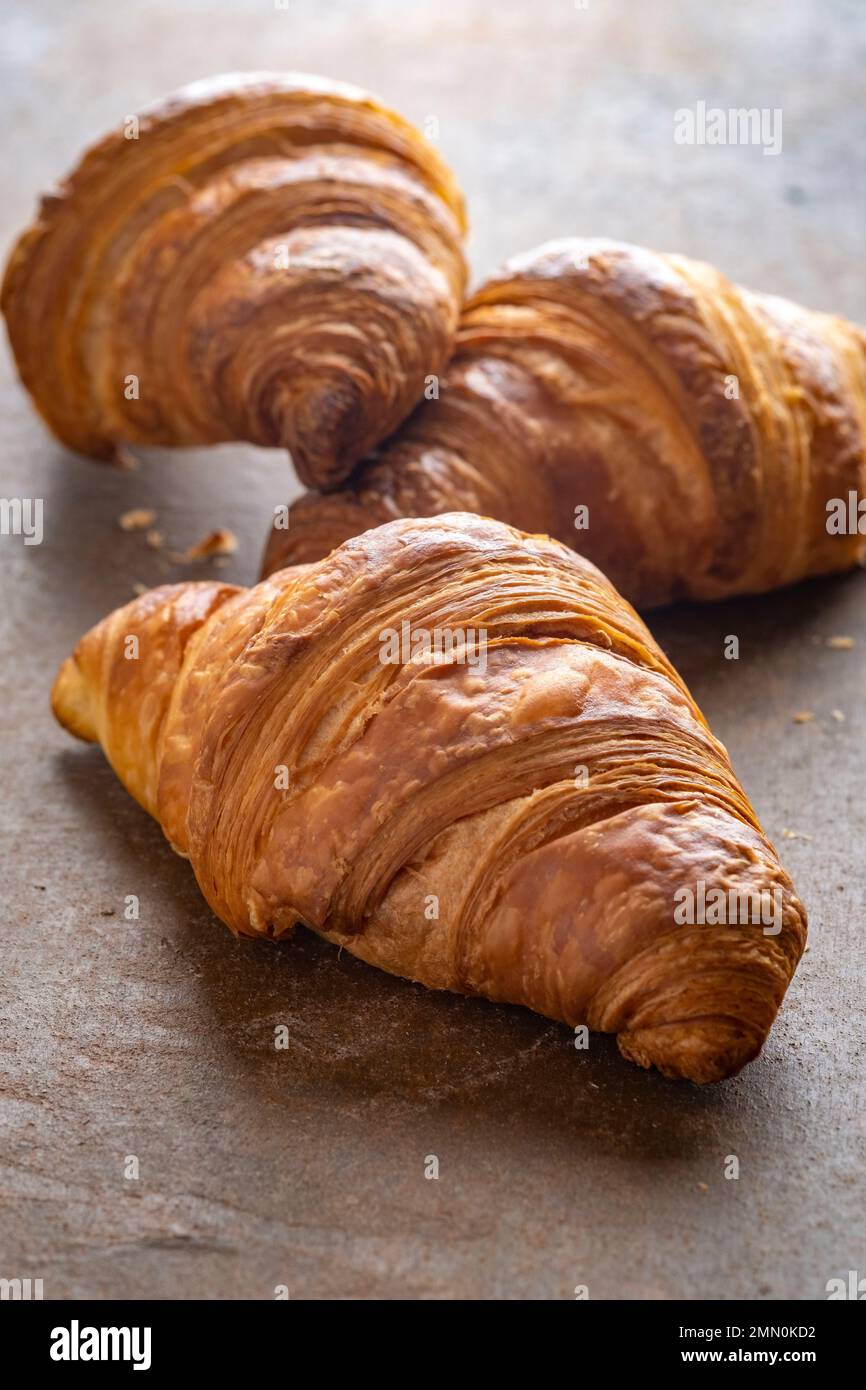 France, Paris, Patisserie Boulangerie Maison Marques, croissant Stock ...