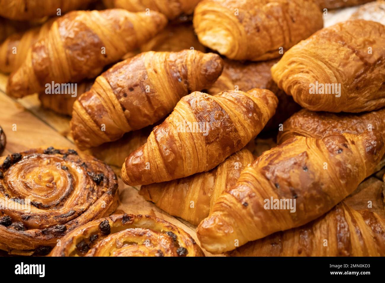 France, Paris, Patisserie Boulangerie Maison Marques, croissant Stock ...
