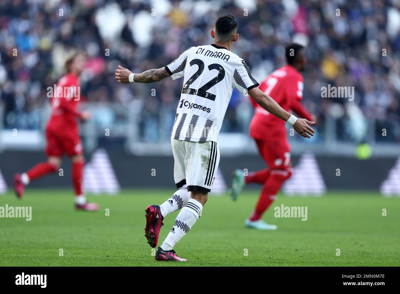 Angel Di Maria of Juventus Fc looks on during the Serie A match ...