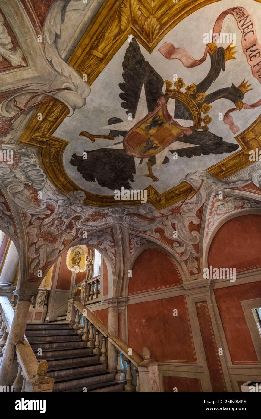 France, Alpes-Maritimes, Nice, old town, Palais Lascaris mid 17th ...