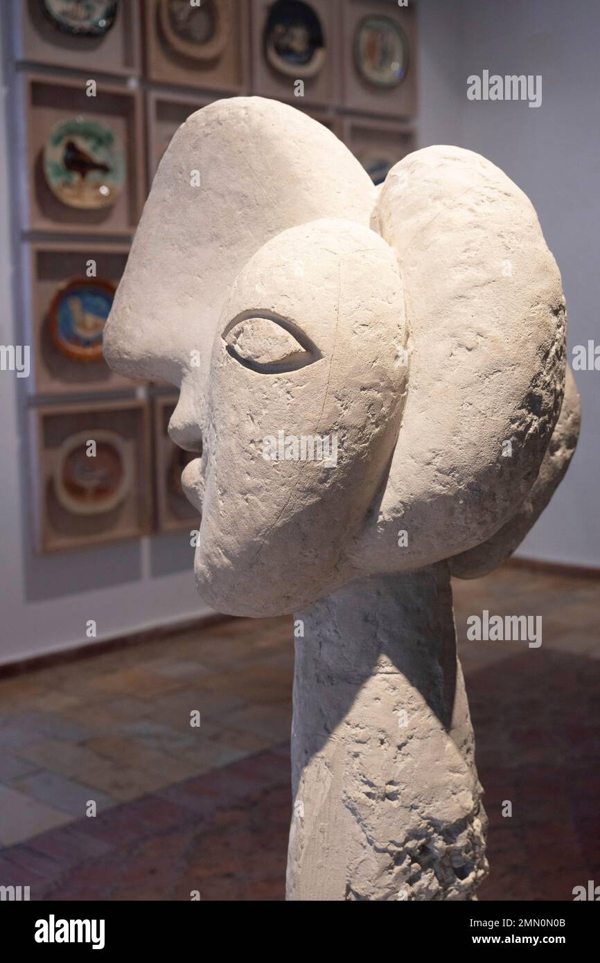 France, Alpes Maritimes, Antibes, Antibes Picasso Museum, sculpture of ...
