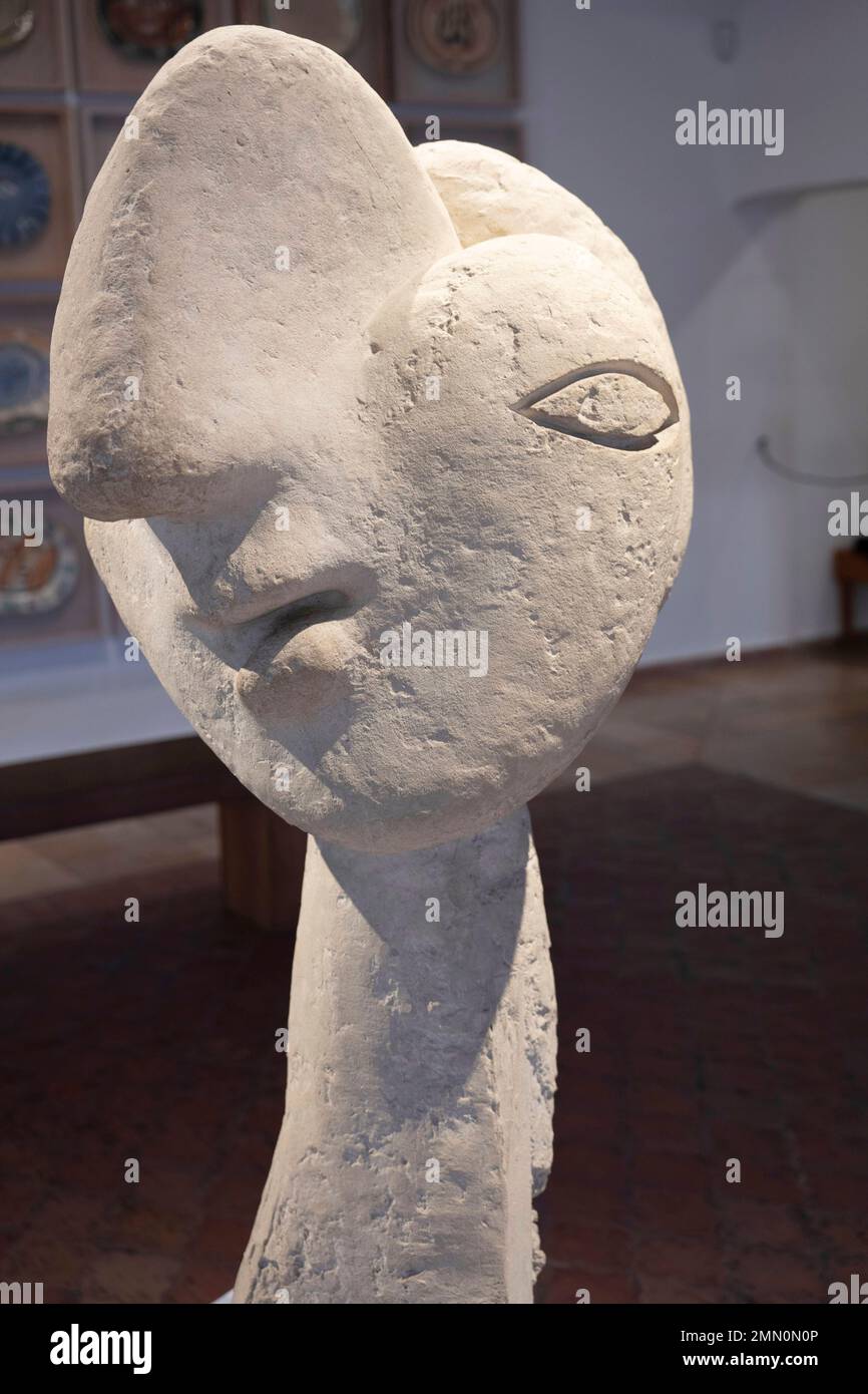 France, Alpes Maritimes, Antibes, Antibes Picasso Museum, sculpture of ...