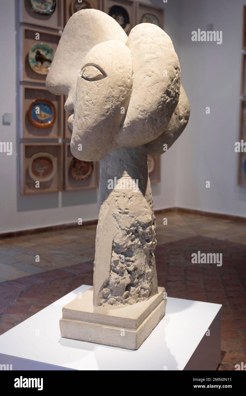 France, Alpes Maritimes, Antibes, Antibes Picasso Museum, sculpture of ...