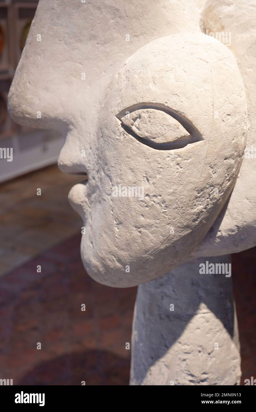 France, Alpes Maritimes, Antibes, Antibes Picasso Museum, sculpture of ...