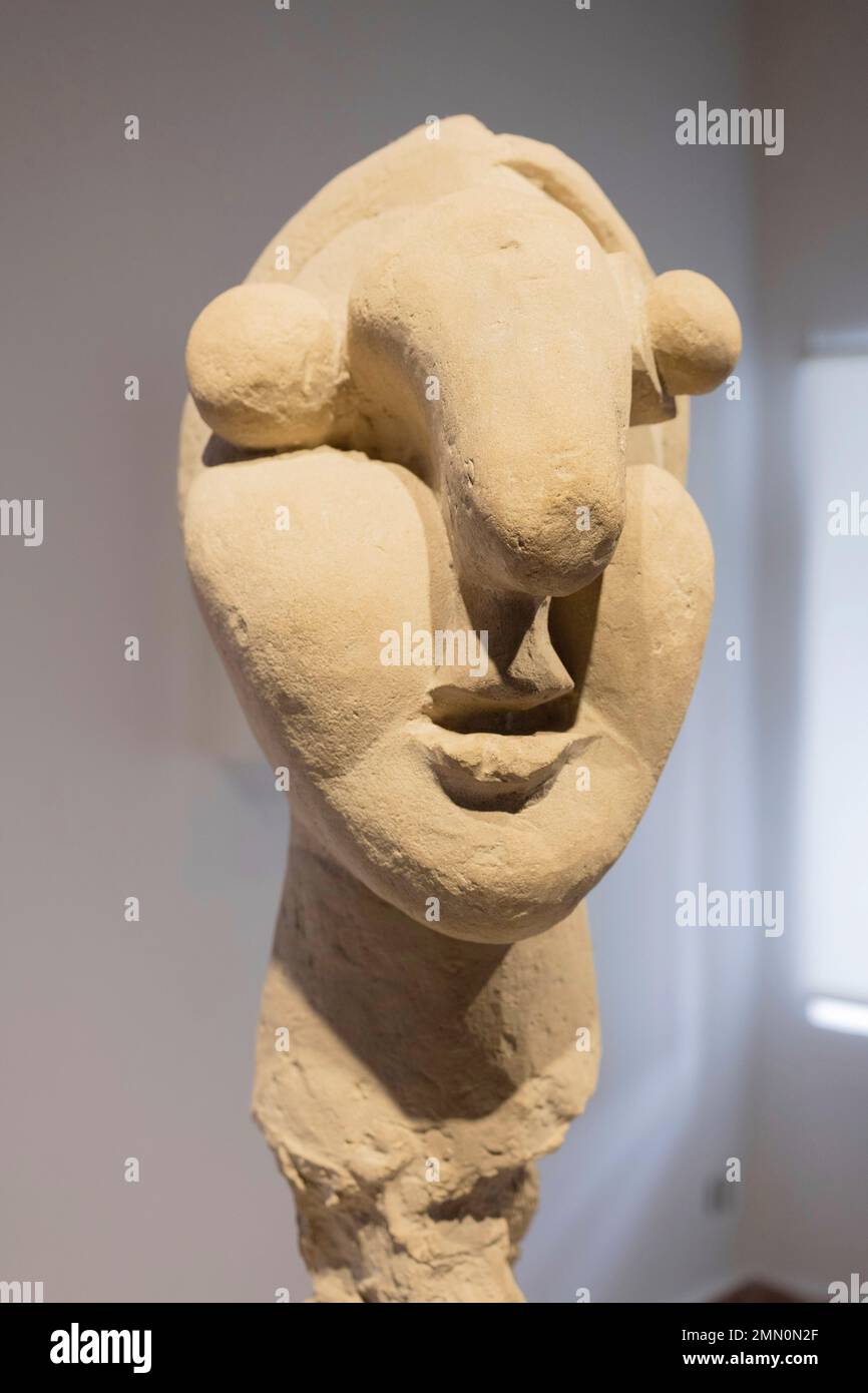 France, Alpes Maritimes, Antibes, Antibes Picasso Museum, sculpture of ...