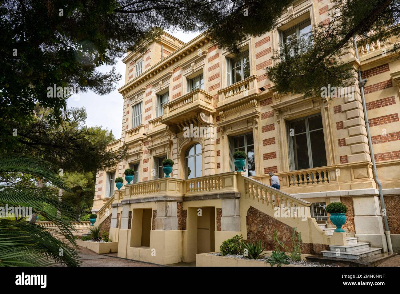 France, Alpes-Maritimes, Cap d'Ail, the Chateau des Terrasses Stock ...
