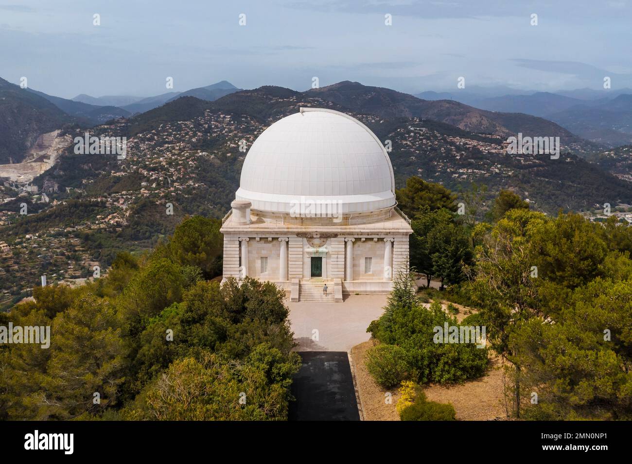France, Alpes-Maritimes, Nice, Mont Gros, the observatory designed by ...