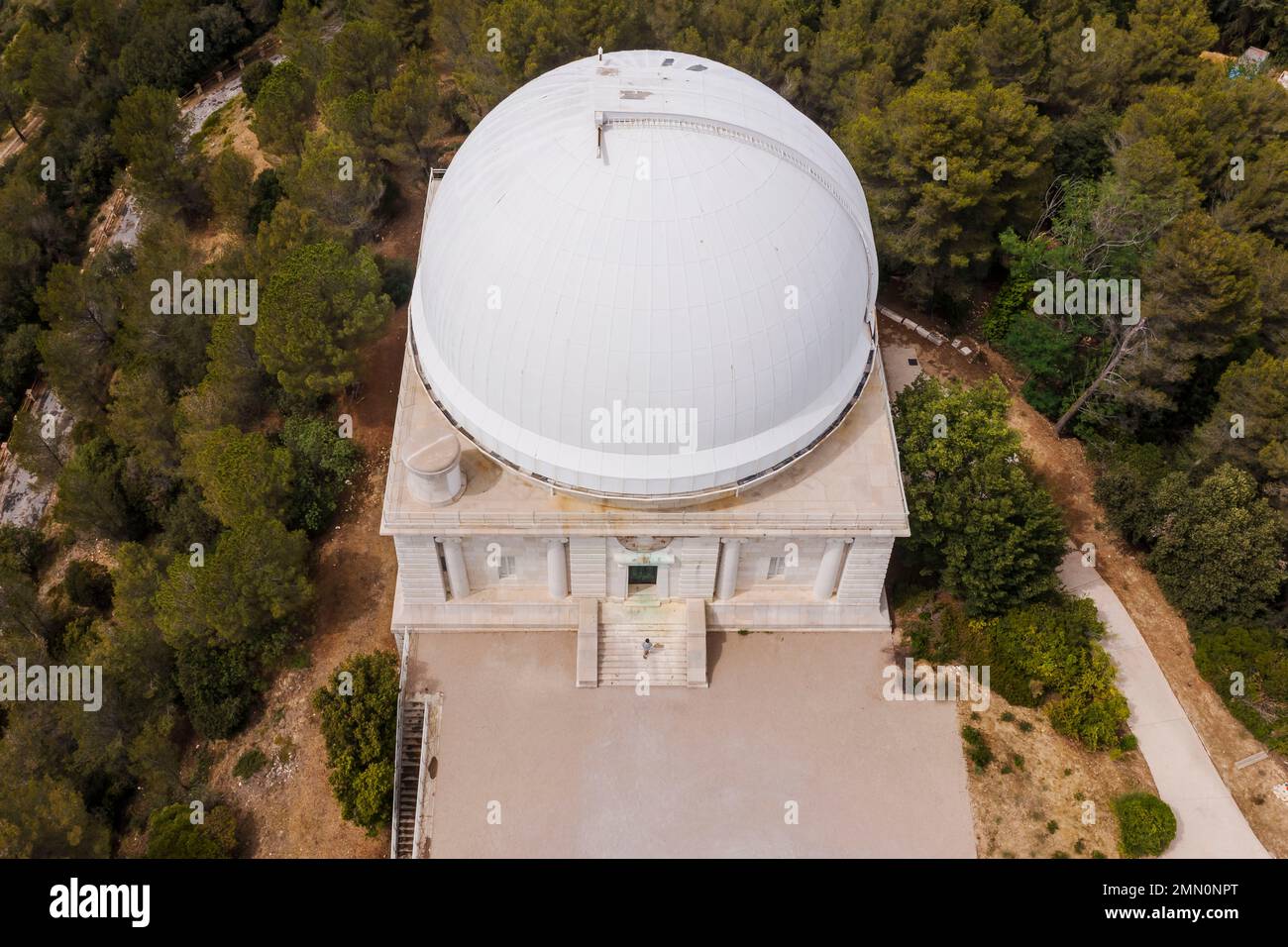 France, Alpes-Maritimes, Nice, Mont Gros, the observatory designed by ...