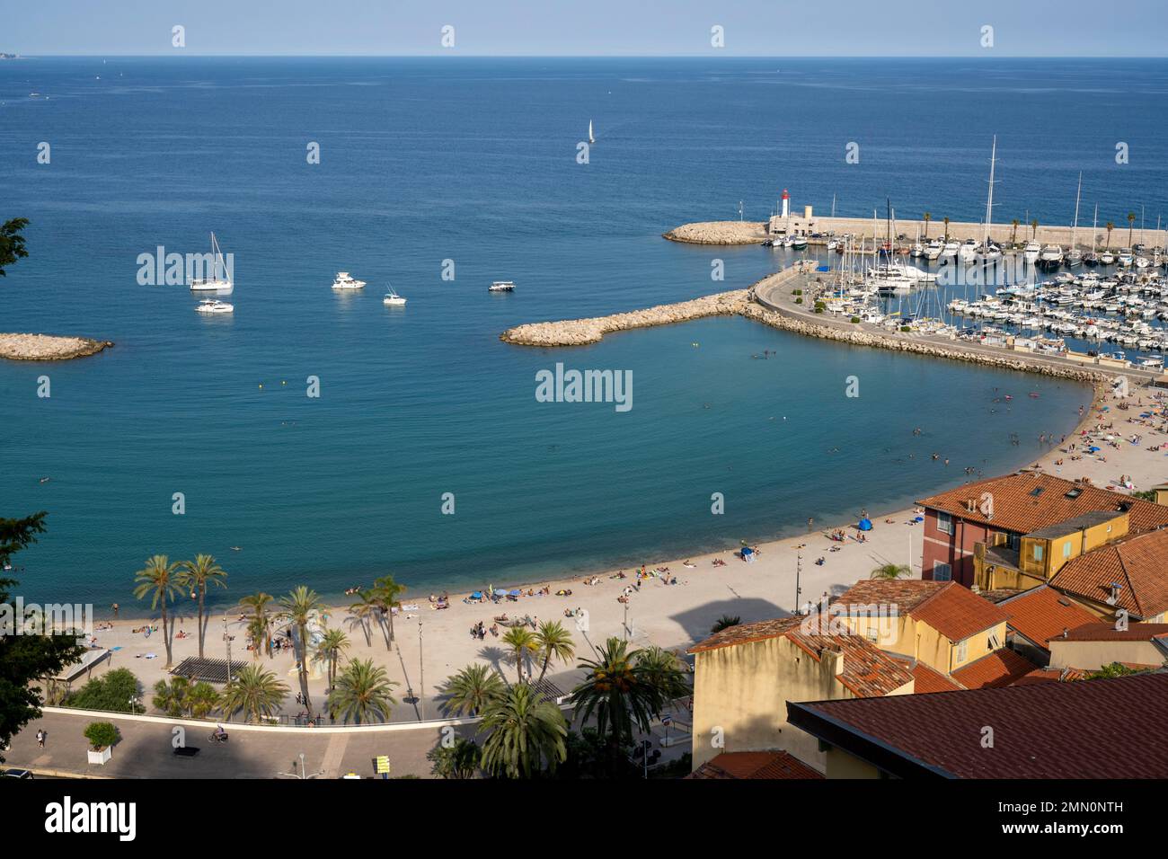 France, Alpes-Maritimes, Menton, the Sablettes beach Stock Photo - Alamy