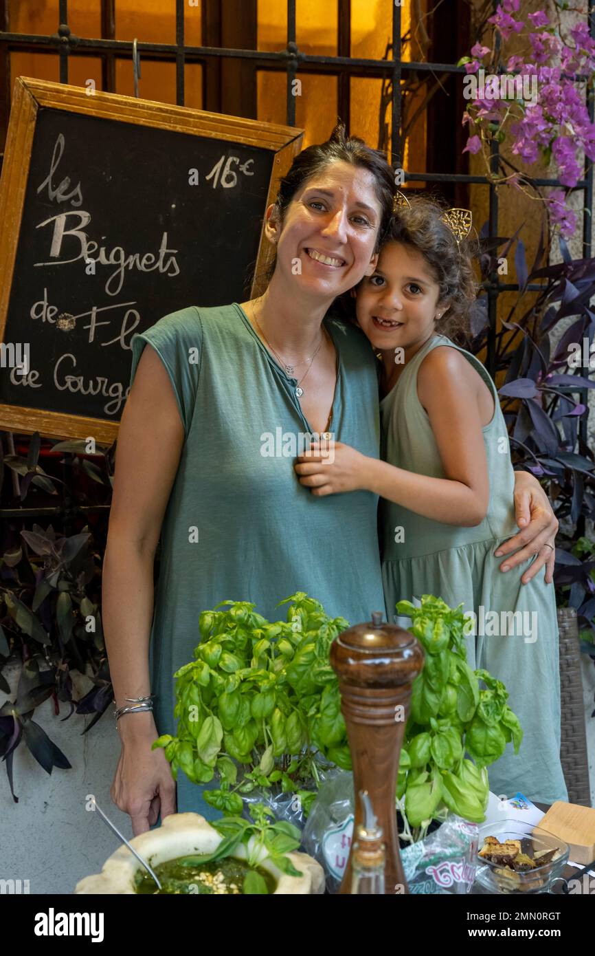 France, Alpes-Maritimes, Nice, Lou Balico restaurant specializing in ...