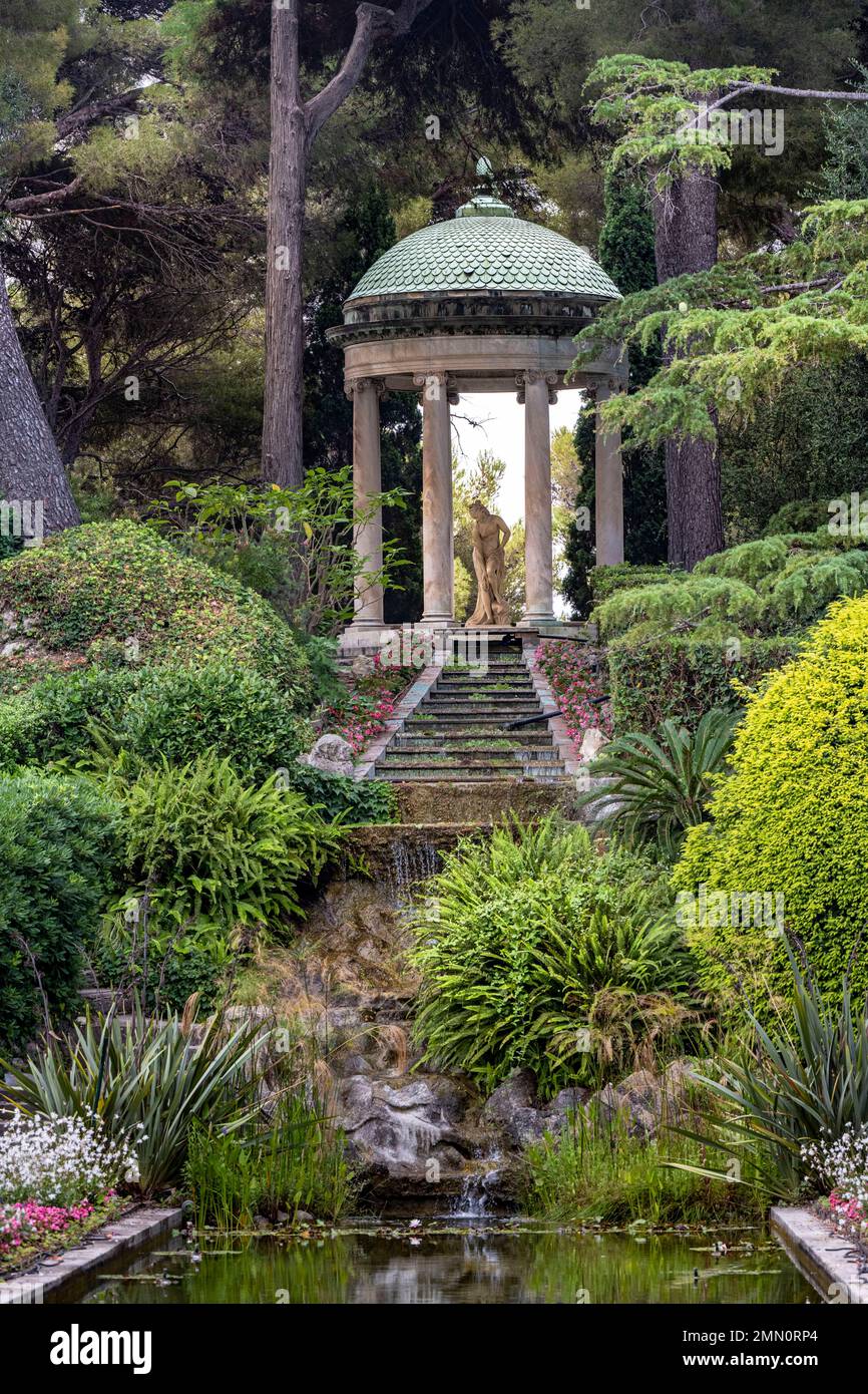 France, Alpes-Maritimes, Saint Jean Cap Ferrat, Villa and Gardens ...