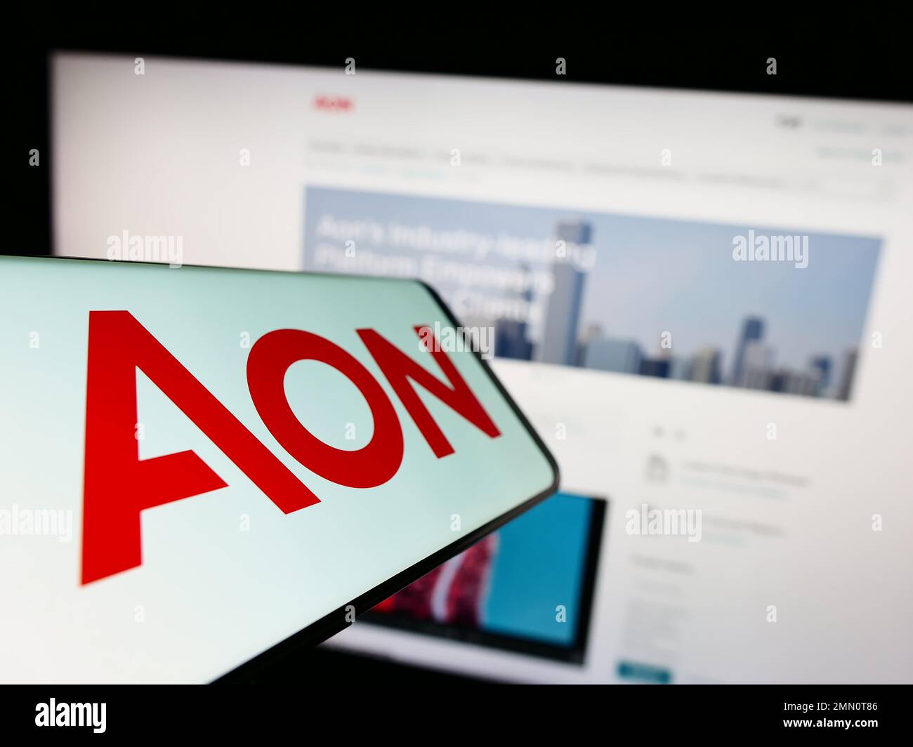 Aon marketing logo hi-res stock photography and images - Alamy