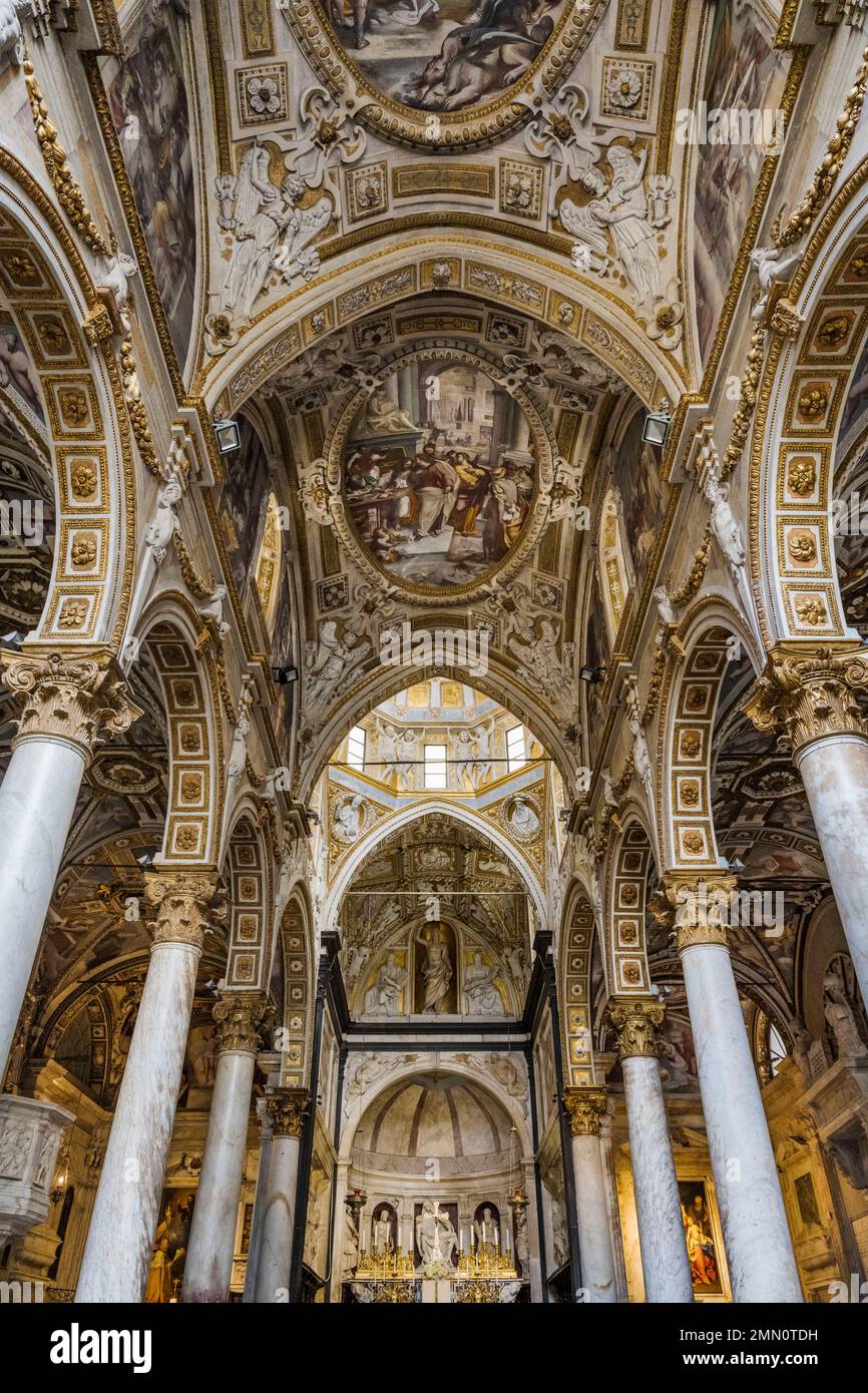 Italy, Liguria, Genoa, the historic center, Chiesa di San Matteo ...