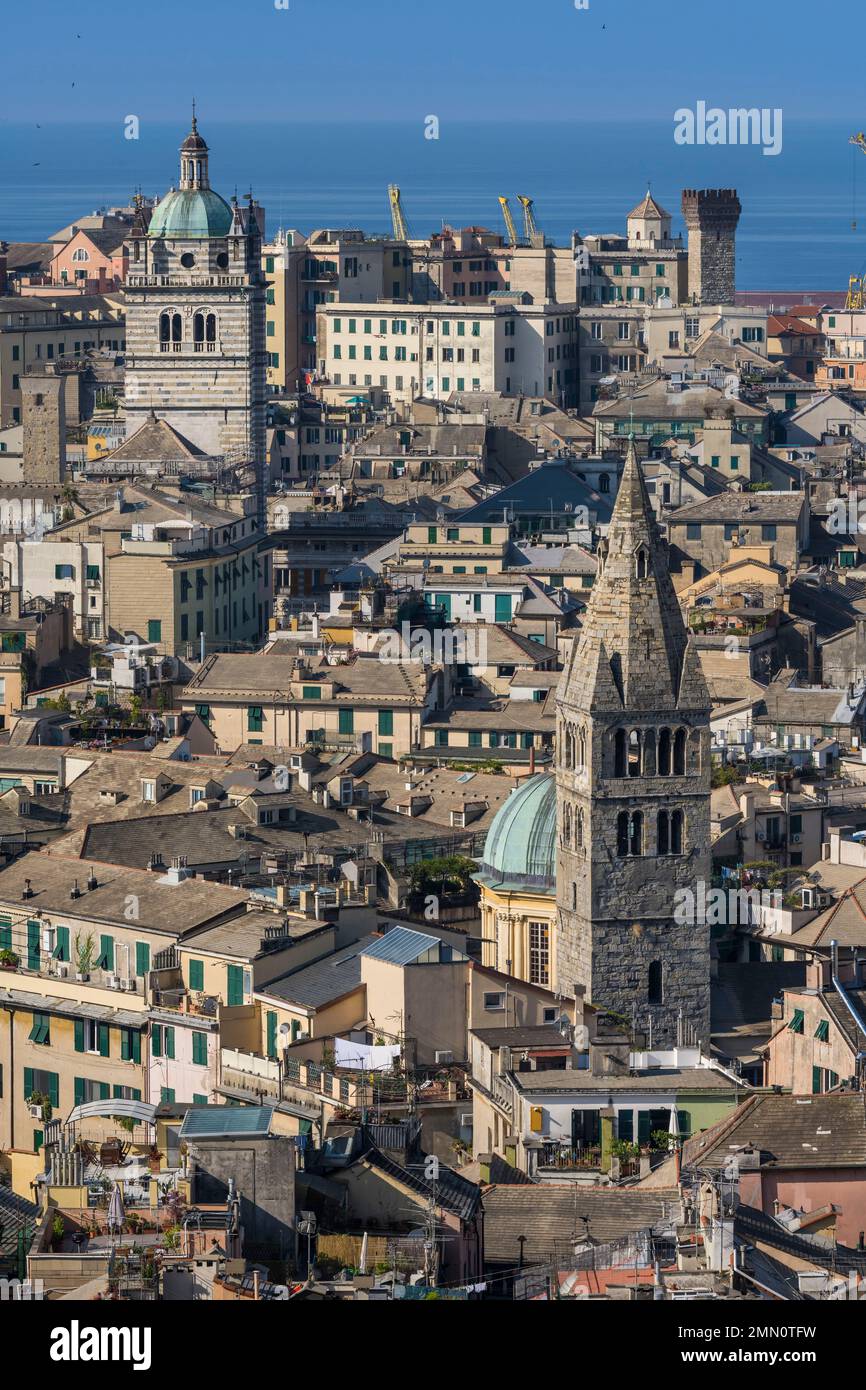 Italy, Liguria, Genoa, the Basilica of Santa Maria delle Vigne and the ...