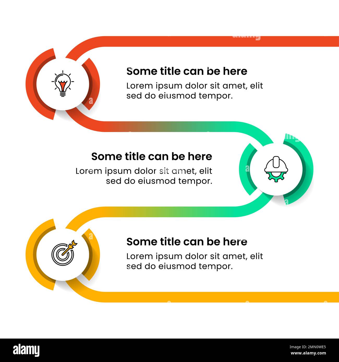 Infographic template with icons and 3 options or steps. Line, Can be ...
