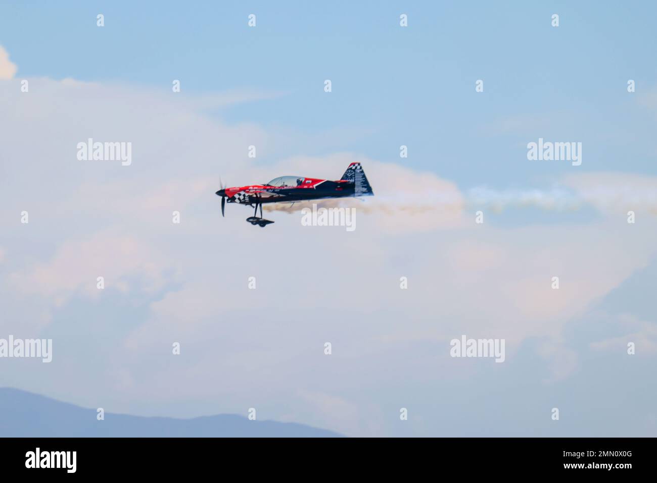 Rob Holland, piloting his MXS-RH, performs aerobatics during the 2022 ...