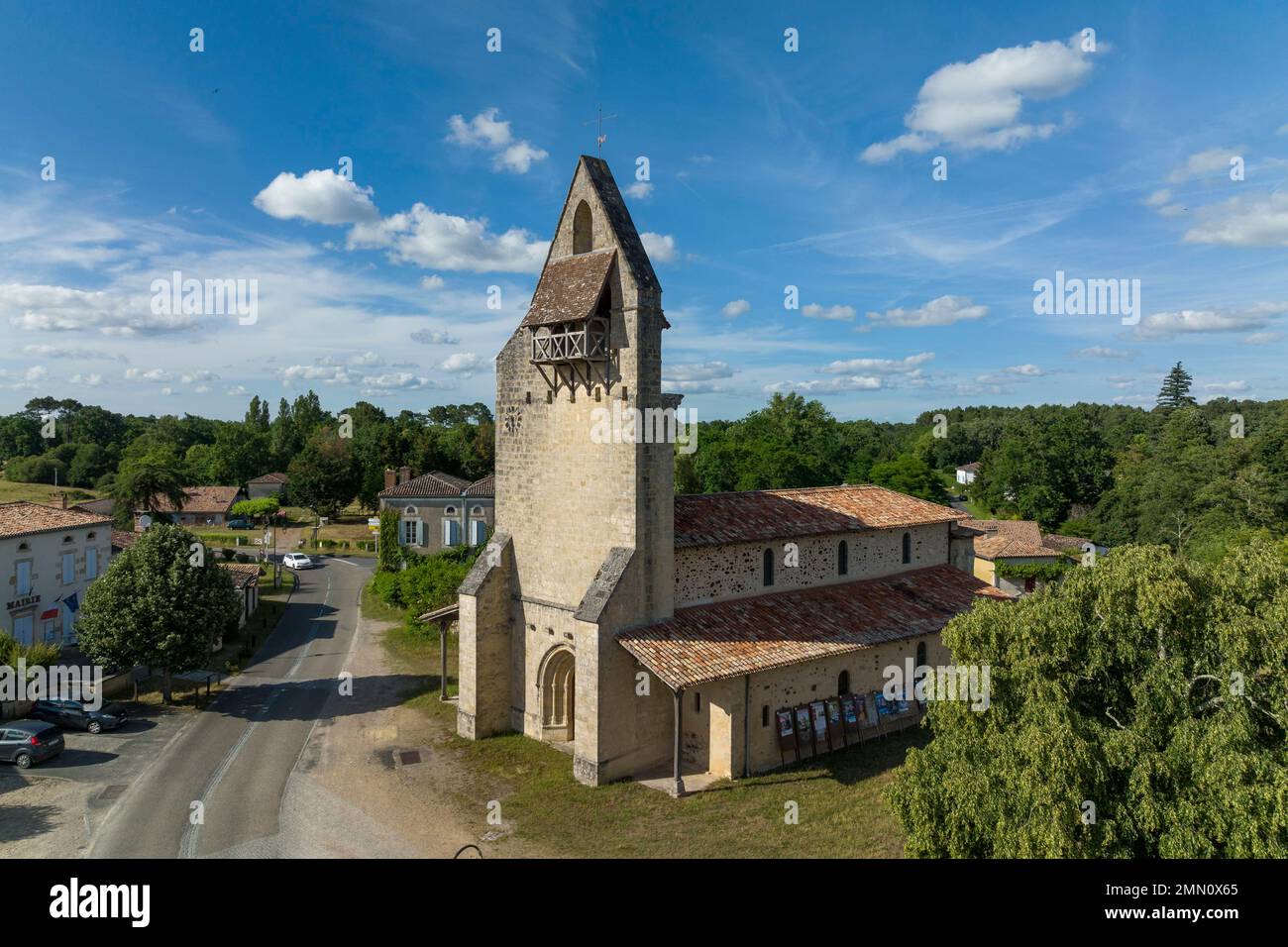 France, Gironde, Landes de Gascogne Regional Natural Park (aerial view ...