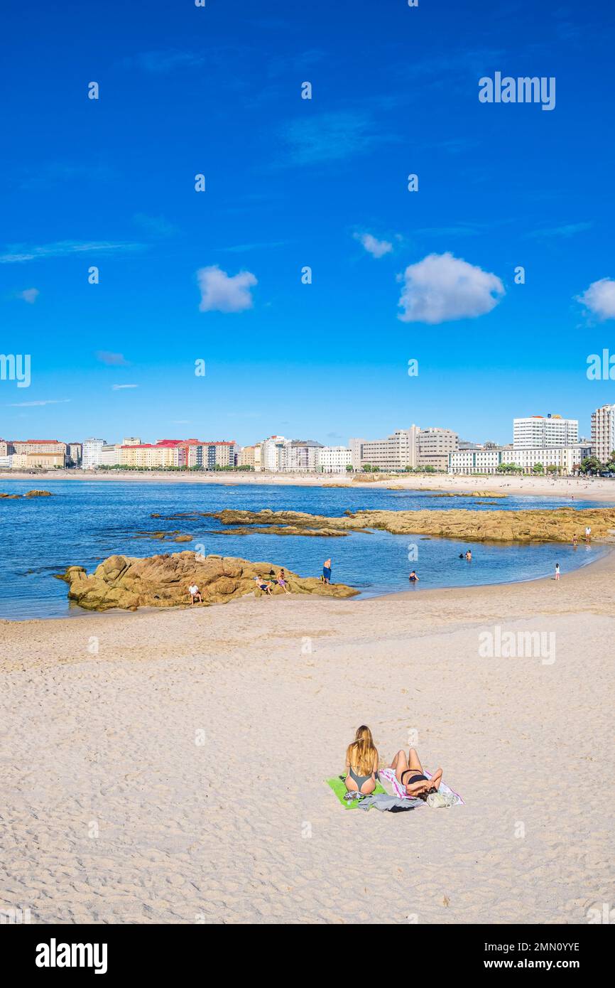 Riazor beach la coruña hi-res stock photography and images - Alamy