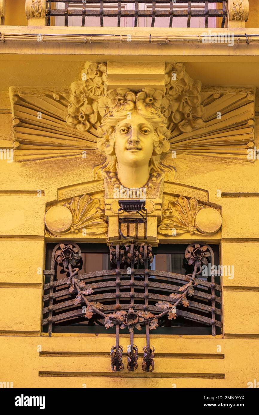 Spain, Galicia, A Coruña, Casa Rey by architect Julio Galan, Art ...