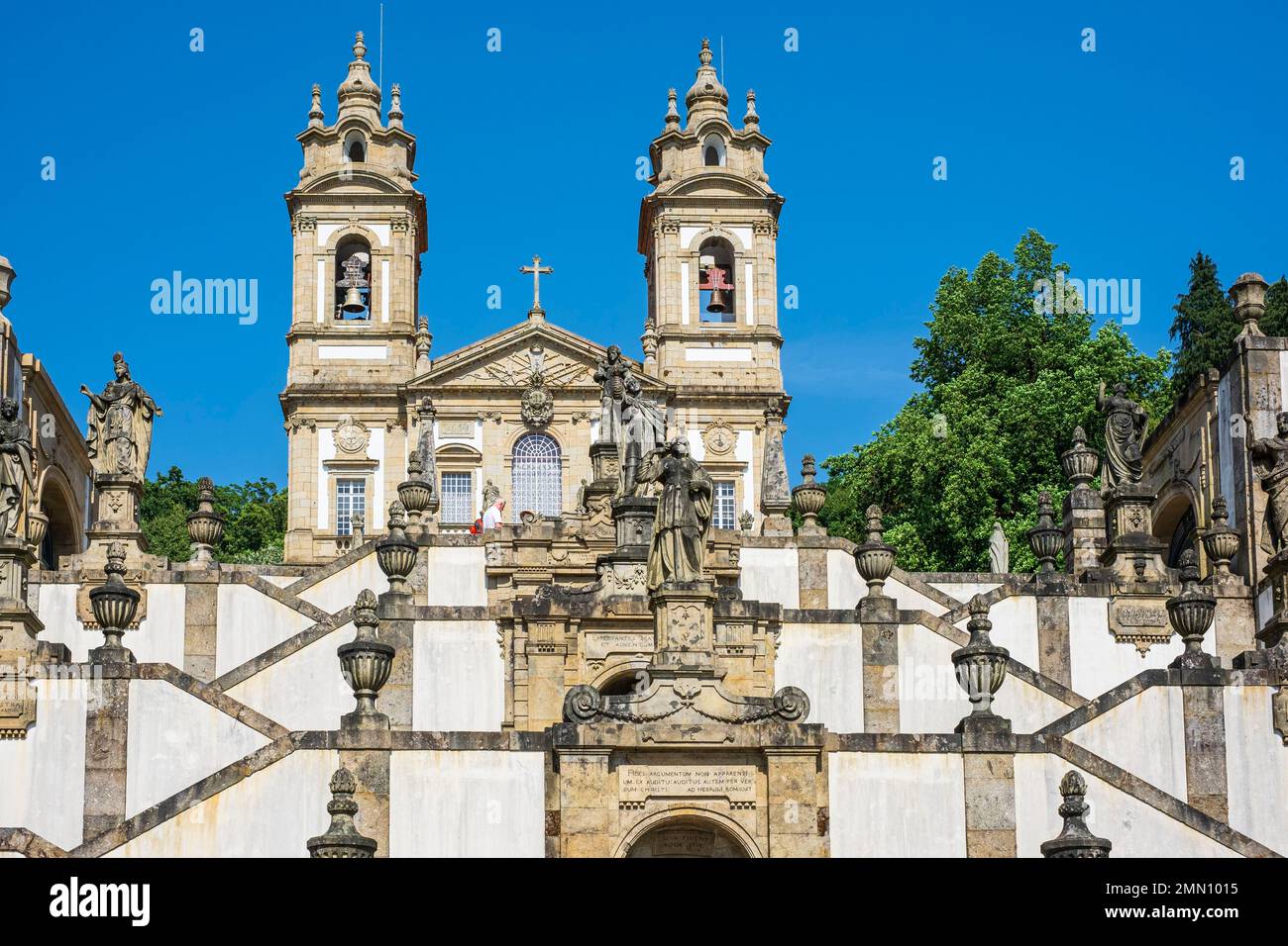 Portugal, Northern Region, Braga, sanctuary of Bom Jesus do Monte, a ...