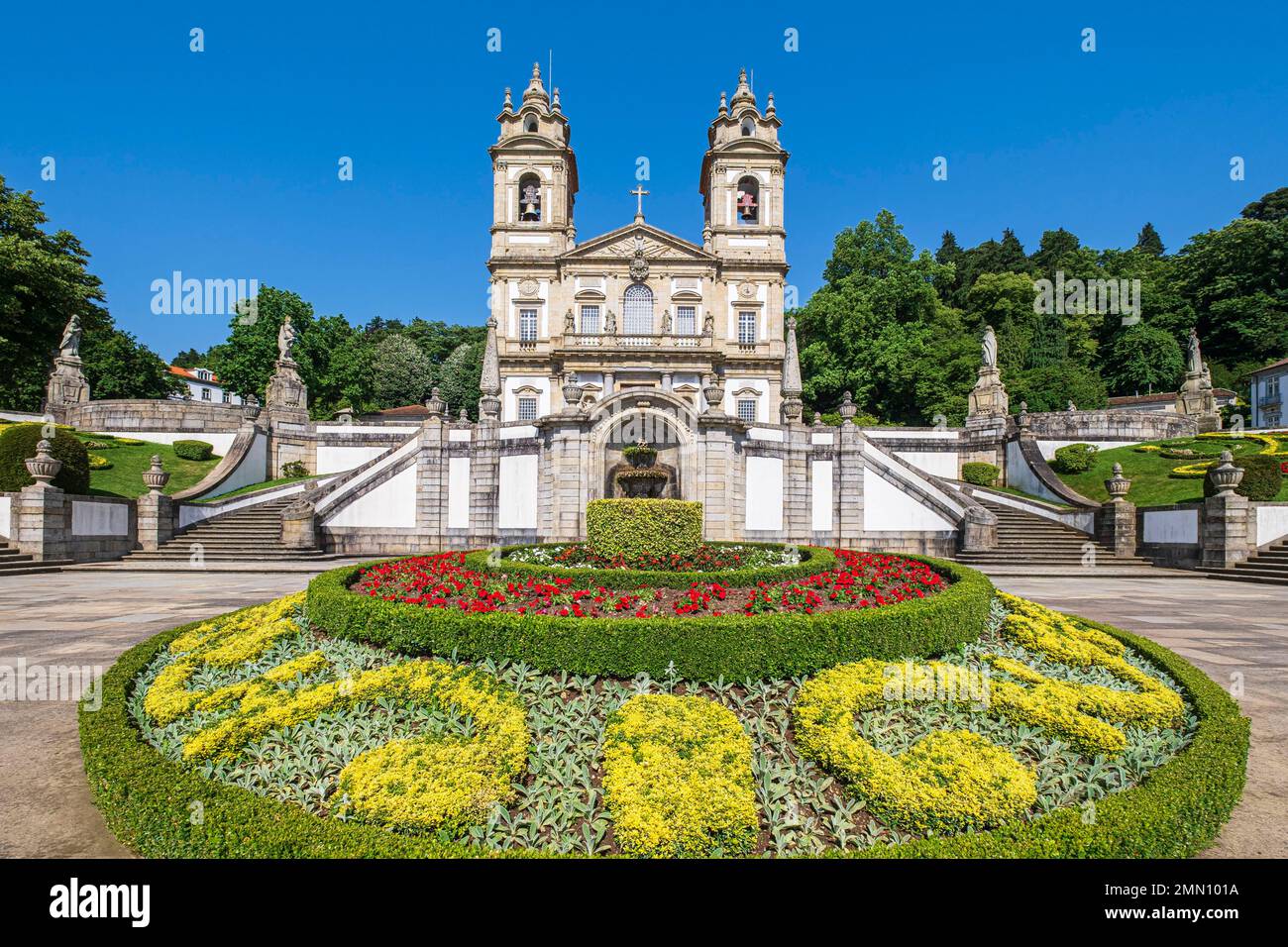 Portugal, Northern Region, Braga, sanctuary of Bom Jesus do Monte, a ...