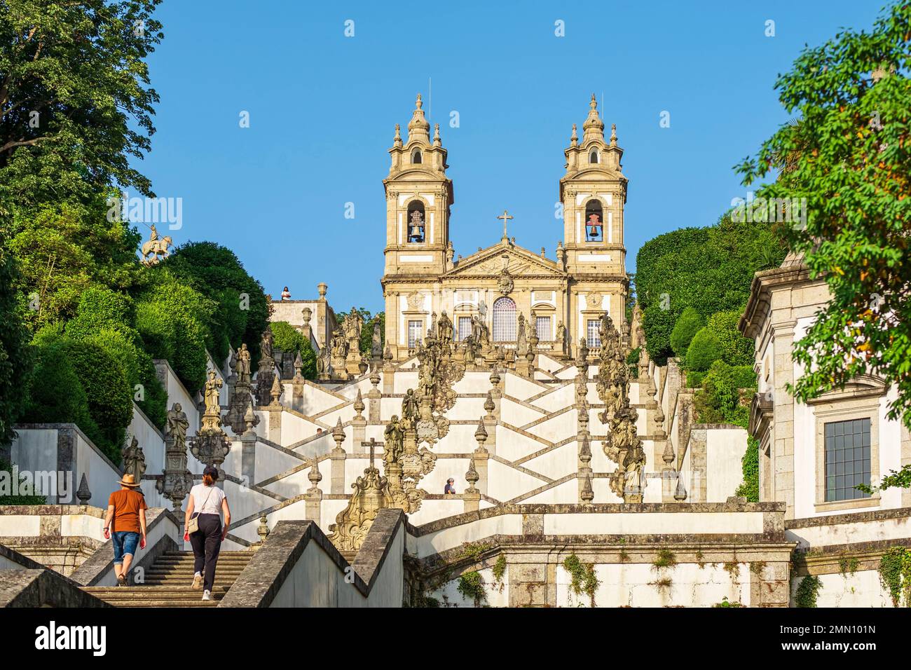 Portugal, Northern Region, Braga, sanctuary of Bom Jesus do Monte, a ...