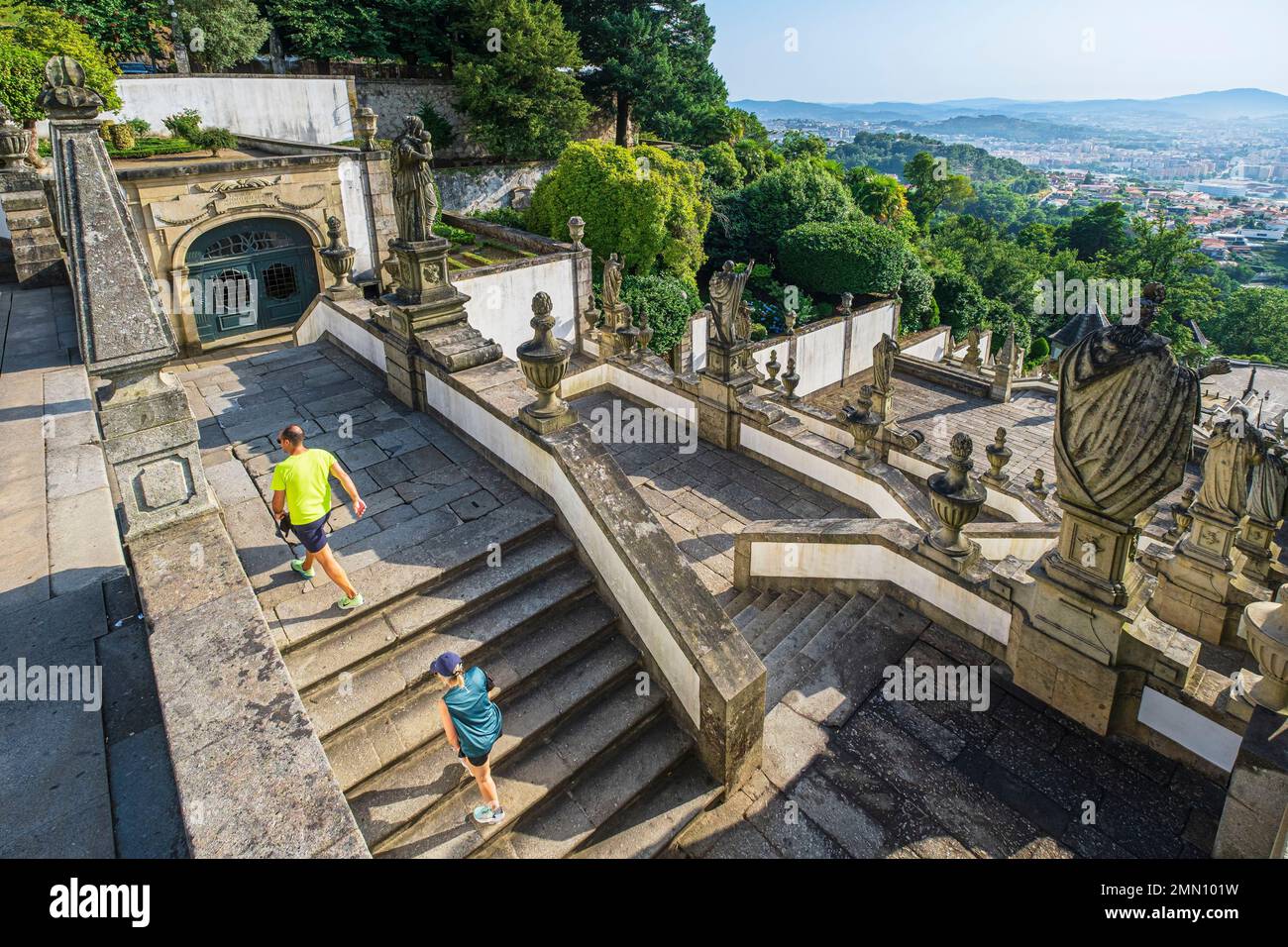 Portugal, Northern Region, Braga, sanctuary of Bom Jesus do Monte, a ...