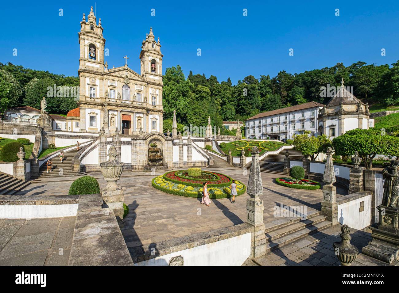 Portugal, Northern Region, Braga, sanctuary of Bom Jesus do Monte, a ...