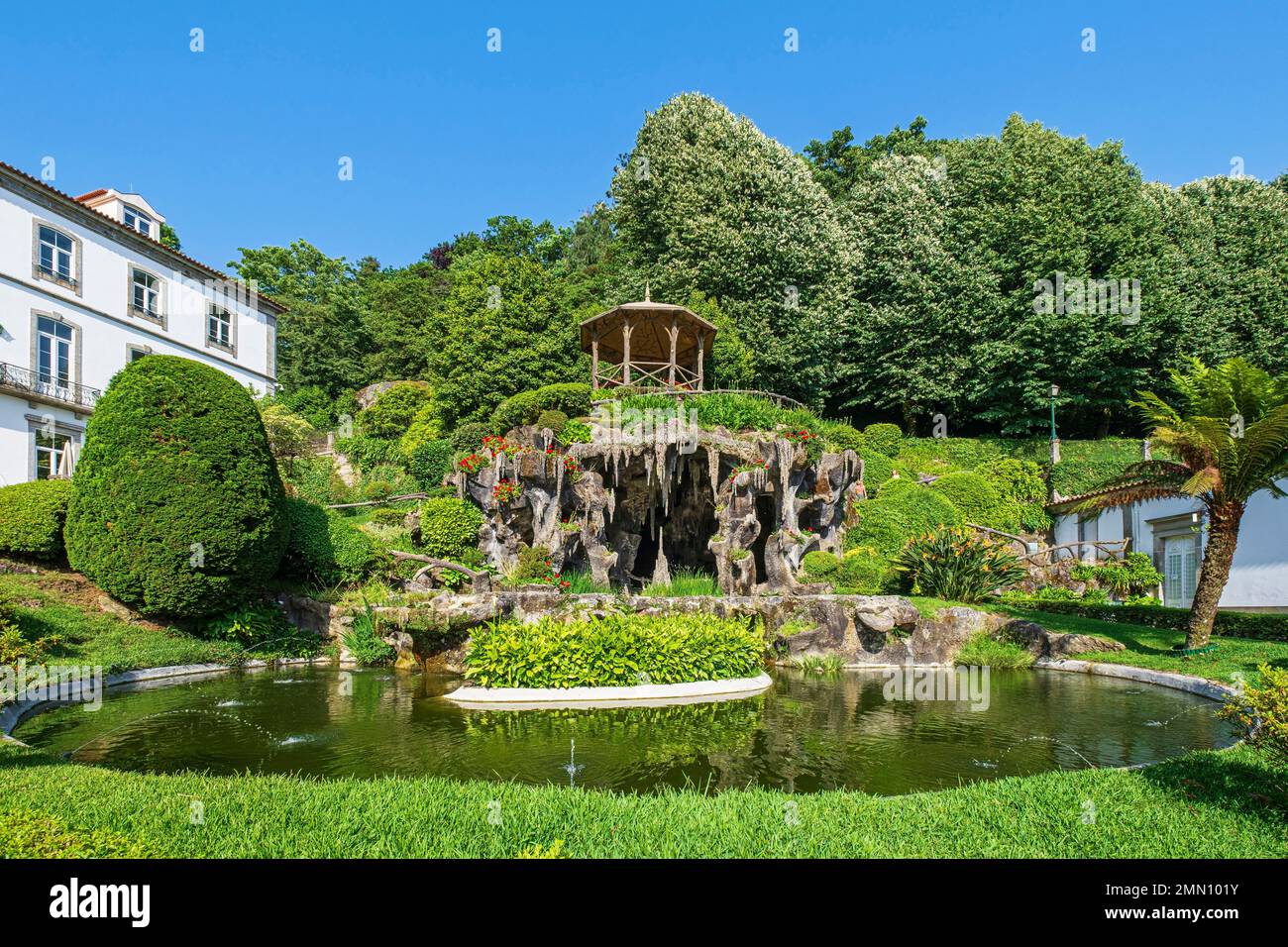 Portugal, Northern Region, Braga, sanctuary of Bom Jesus do Monte, a ...