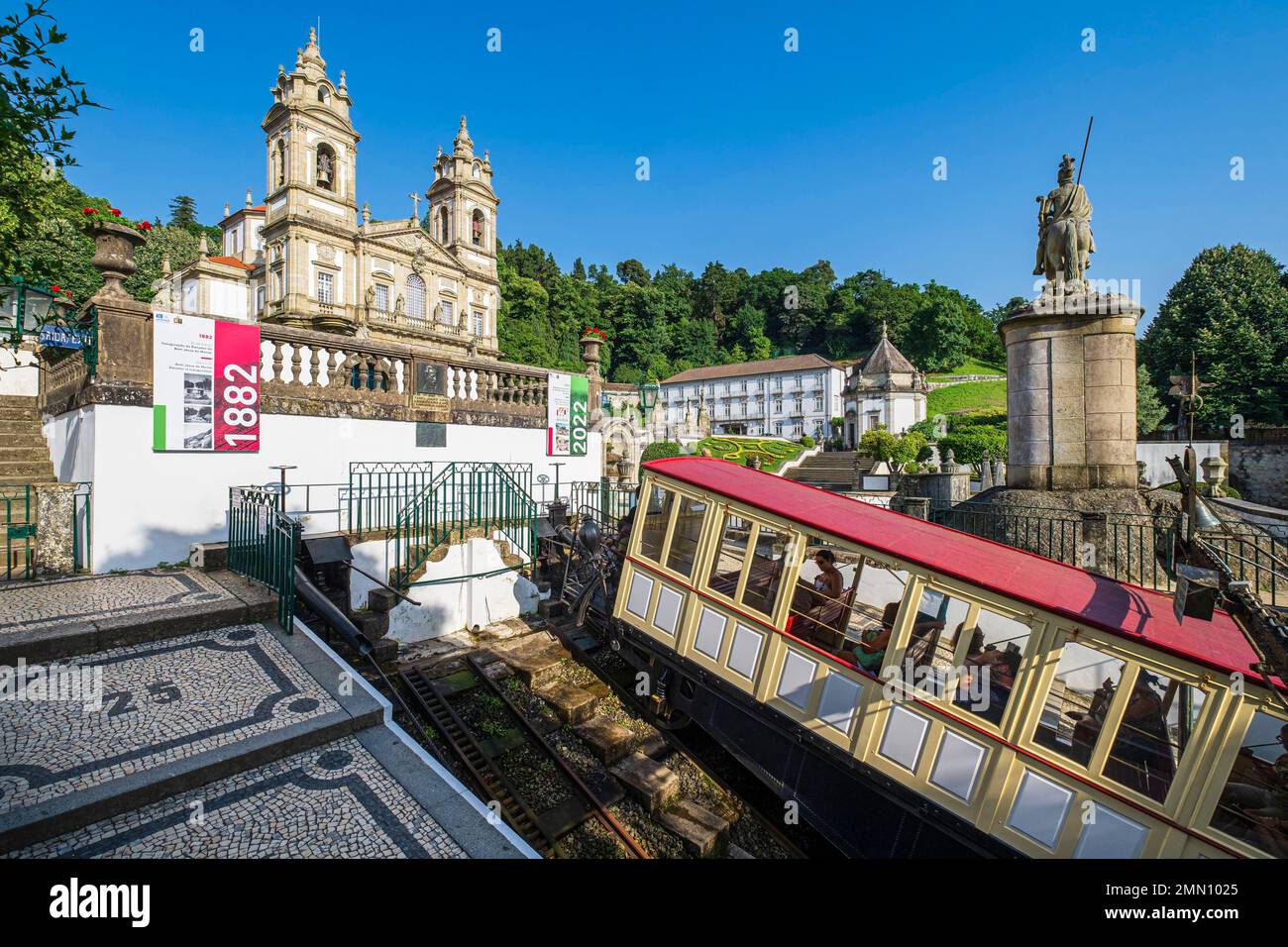 Portugal, Northern Region, Braga, sanctuary of Bom Jesus do Monte, a ...