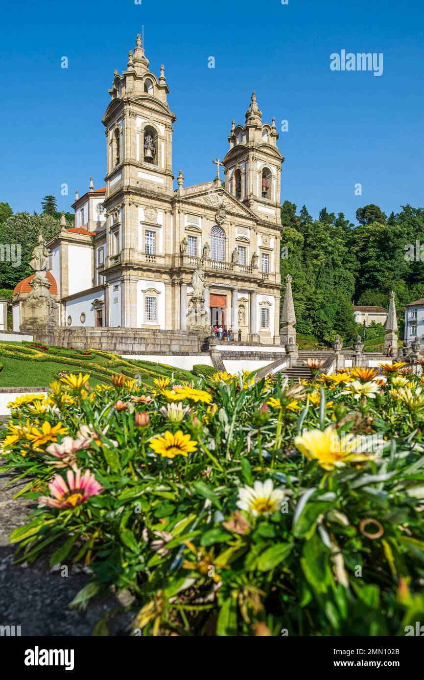 Portugal, Northern Region, Braga, sanctuary of Bom Jesus do Monte, a ...
