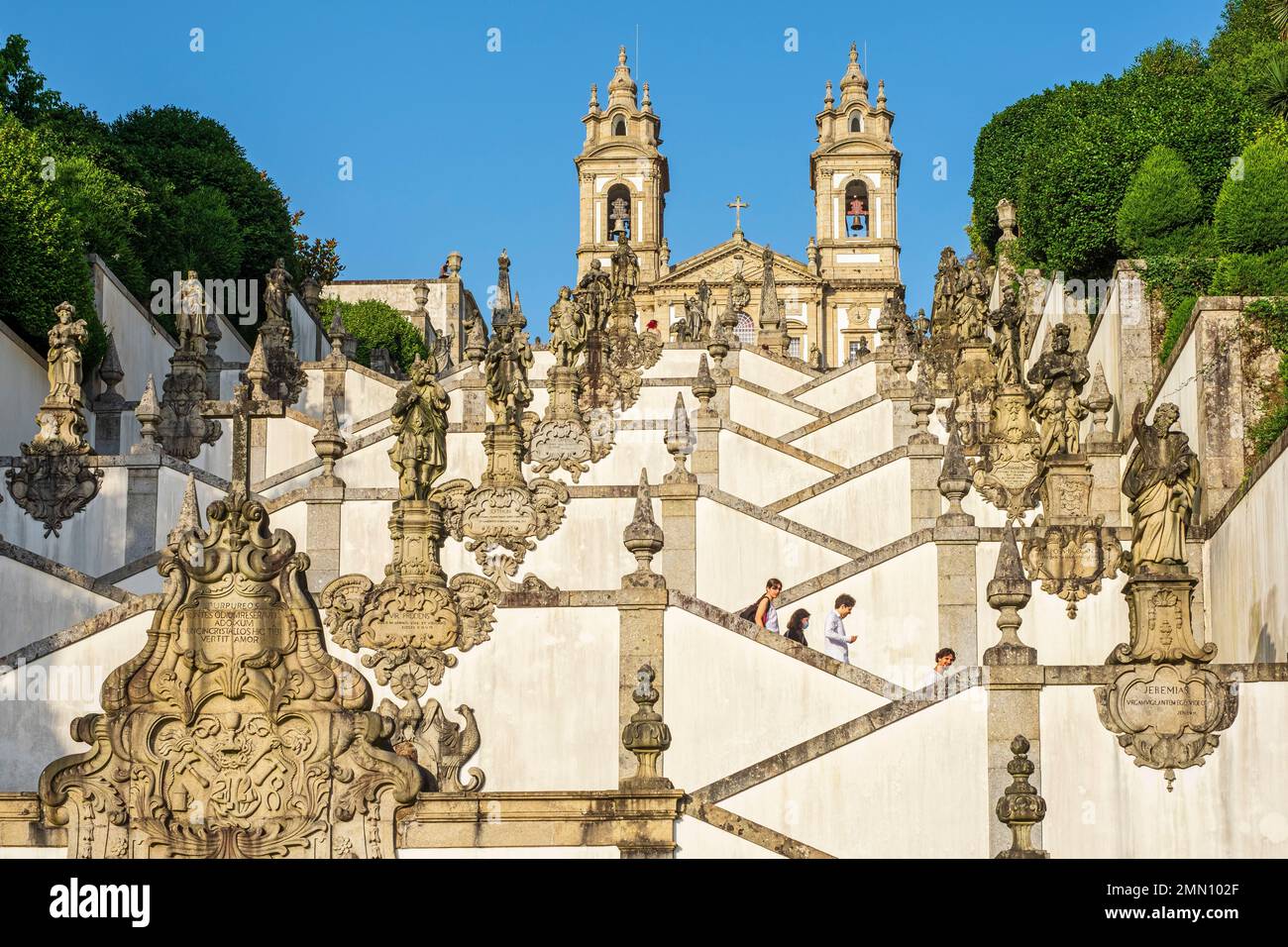 Portugal, Northern Region, Braga, sanctuary of Bom Jesus do Monte, a ...