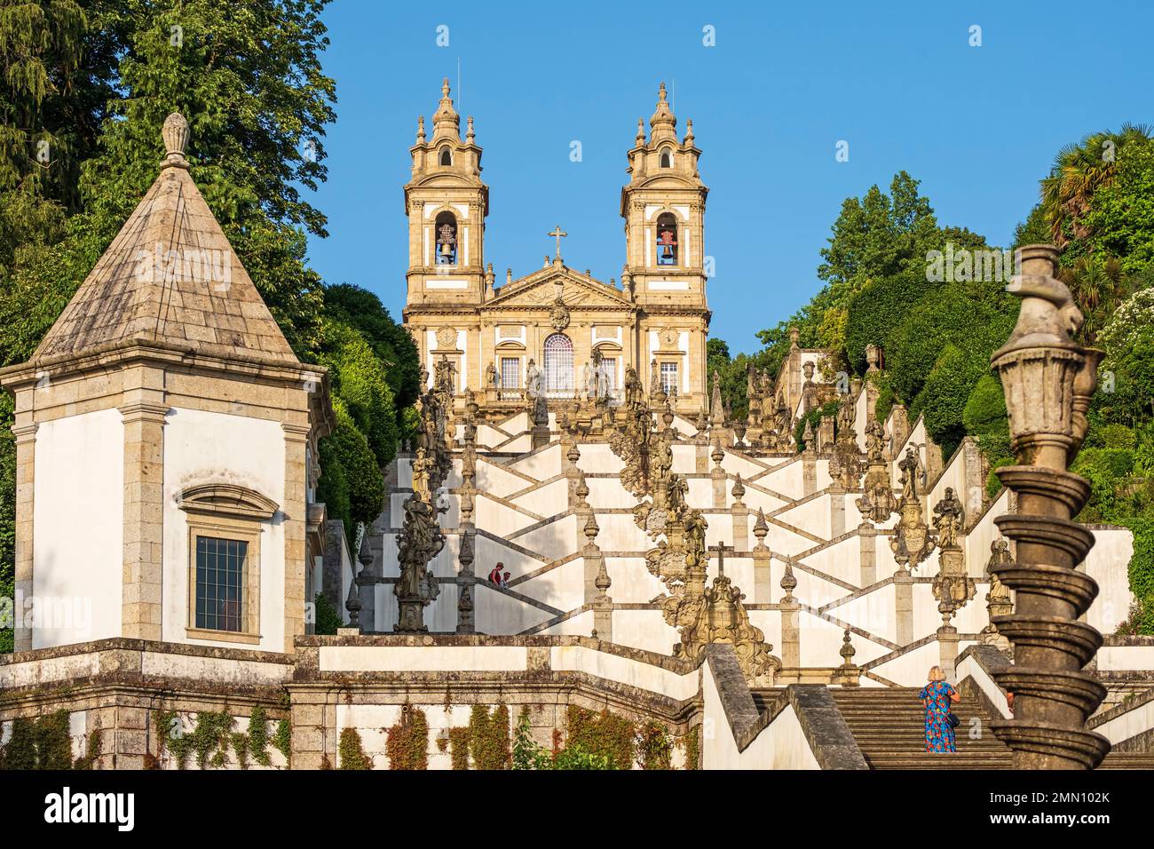 Portugal, Northern Region, Braga, sanctuary of Bom Jesus do Monte, a ...
