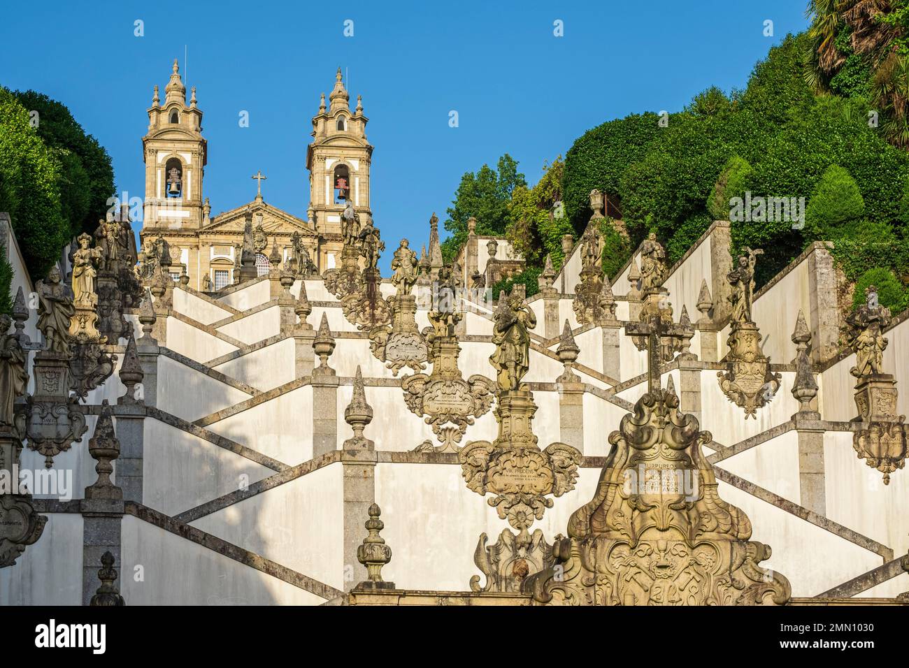 Portugal, Northern Region, Braga, sanctuary of Bom Jesus do Monte, a ...