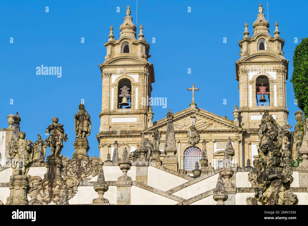 Portugal, Northern Region, Braga, sanctuary of Bom Jesus do Monte, a ...