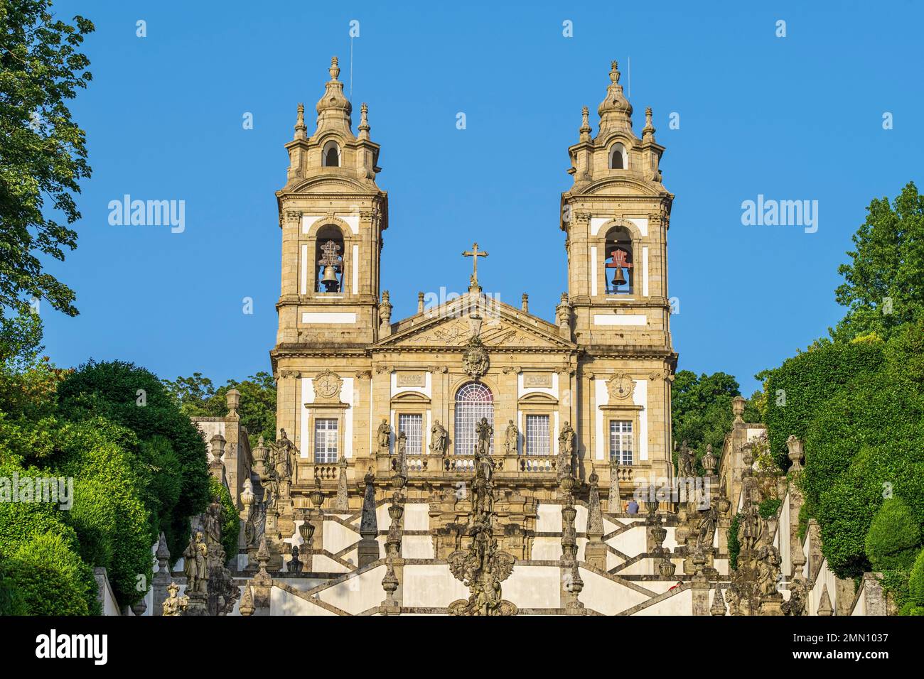 Portugal, Northern Region, Braga, sanctuary of Bom Jesus do Monte, a ...