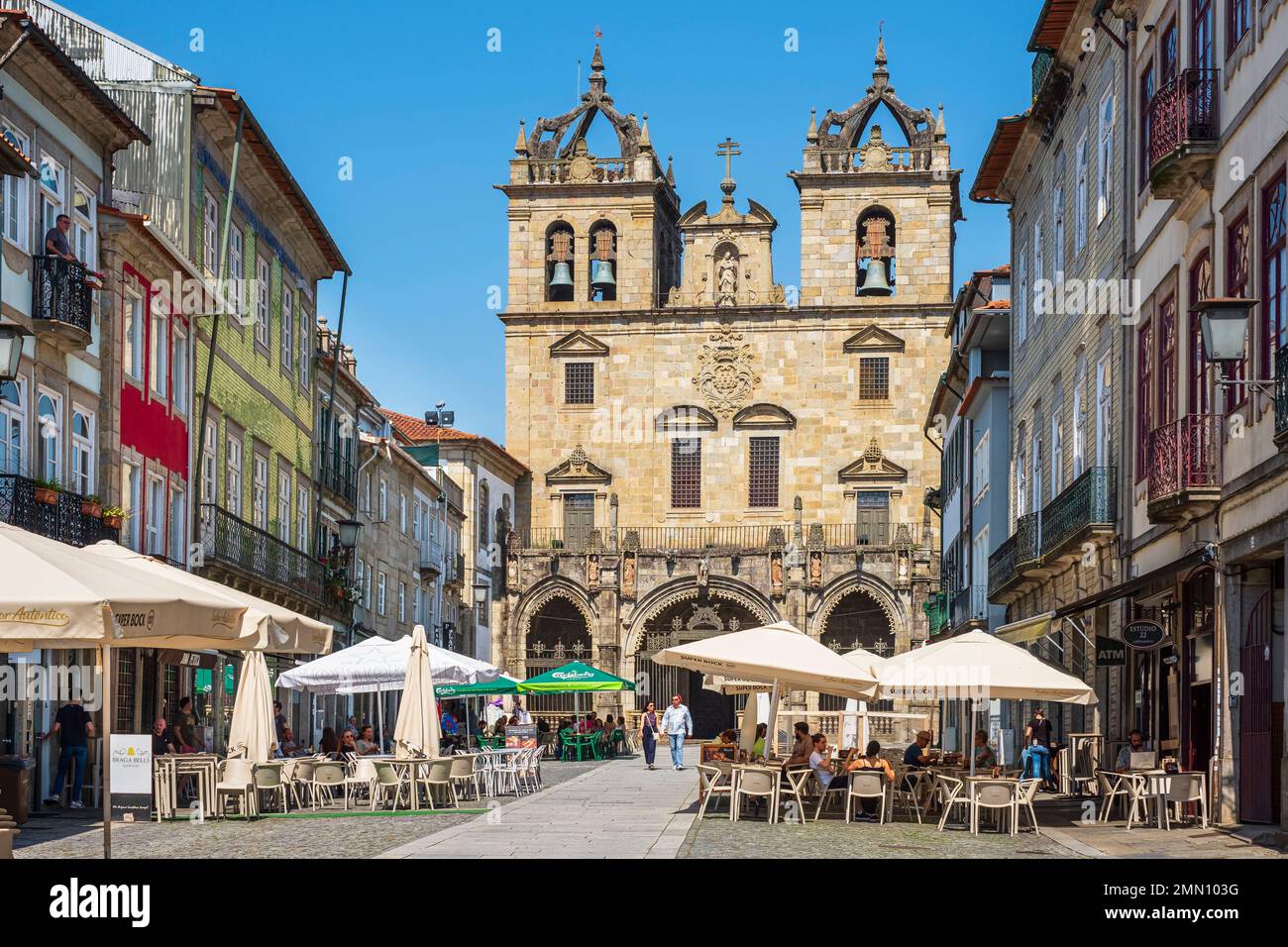 Portugal, Northern Region, Braga, Braga Cathedral or Sé de Braga (end ...