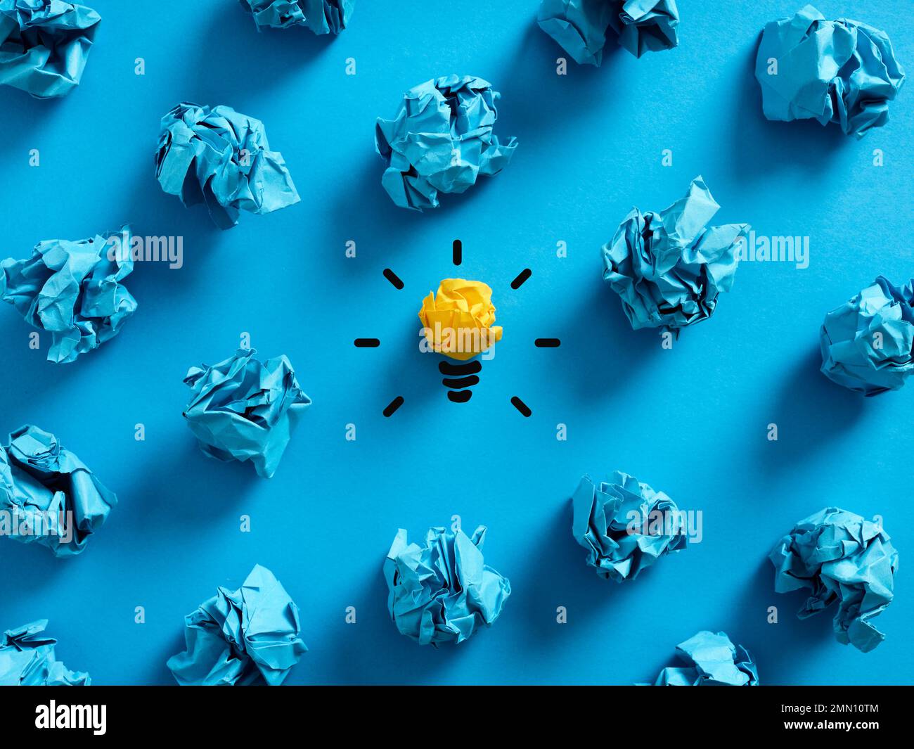 Creativity and idea development. To find a creative idea. Business ...