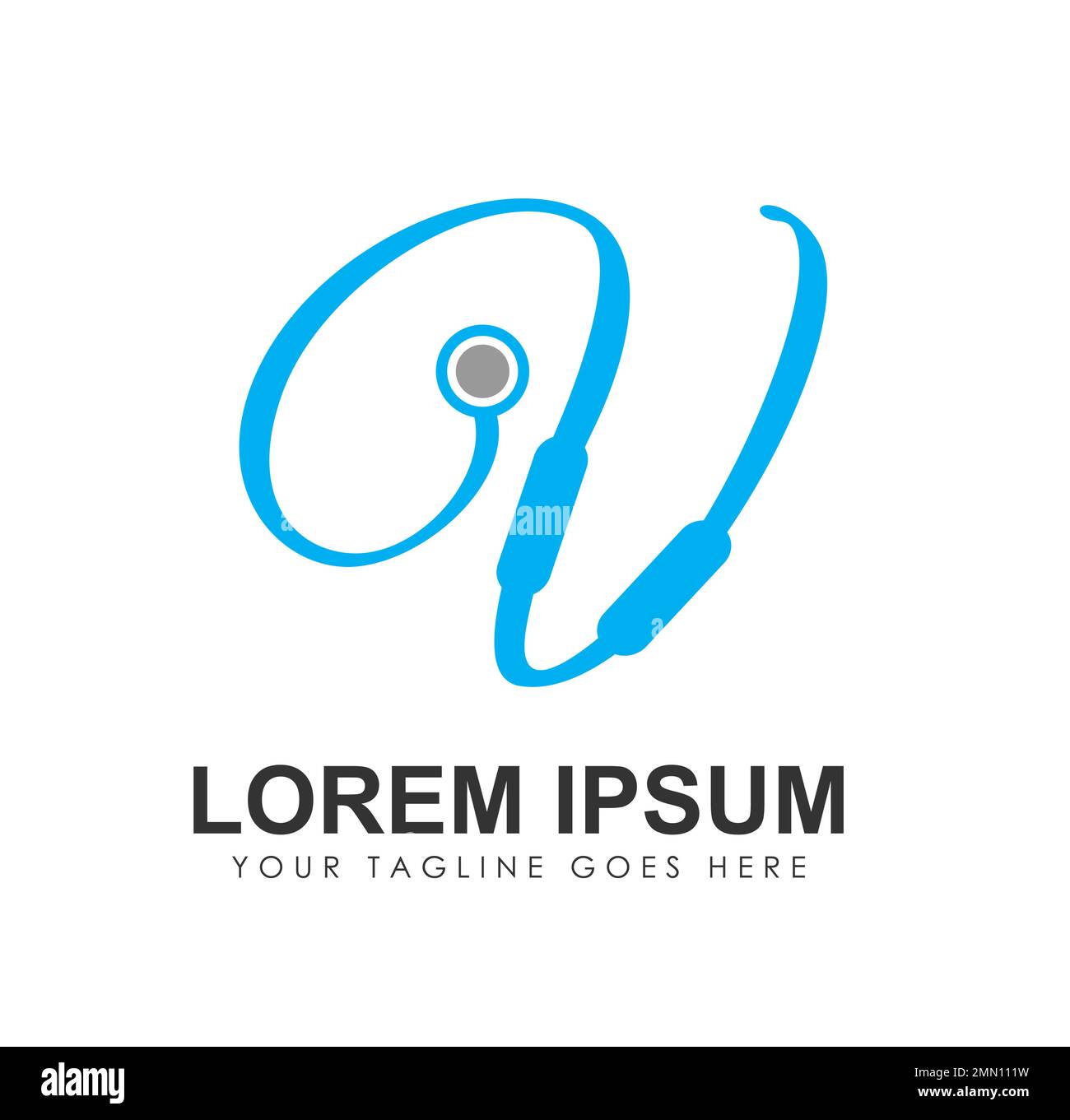 Medical Monogram Logo Initial Letter V Sign illustration in white ...