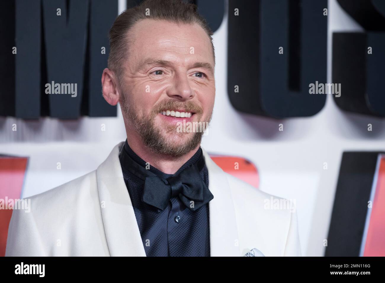 Actor Simon Pegg poses for photographers upon arrival at the premiere ...