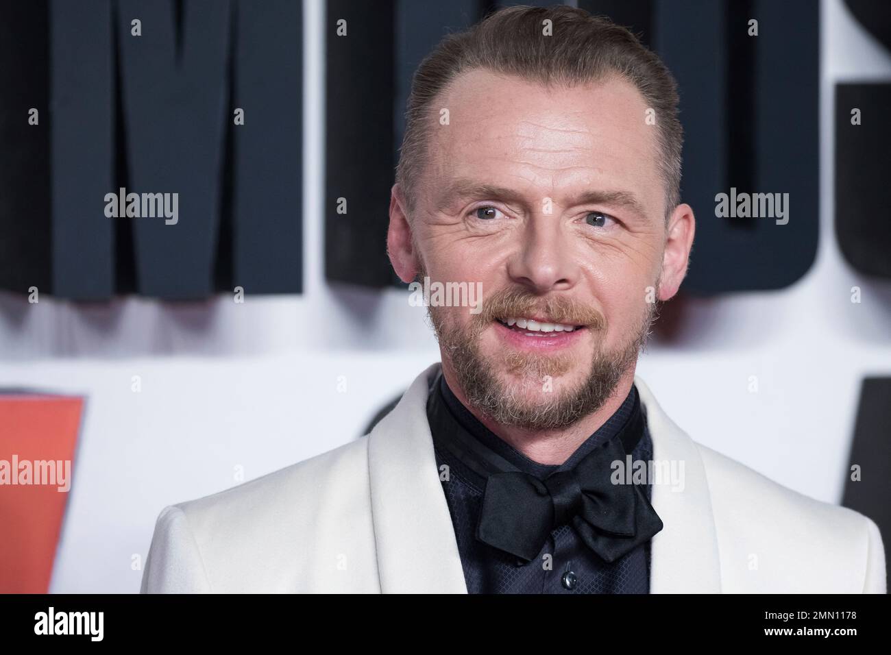 Actor Simon Pegg poses for photographers upon arrival at the premiere ...