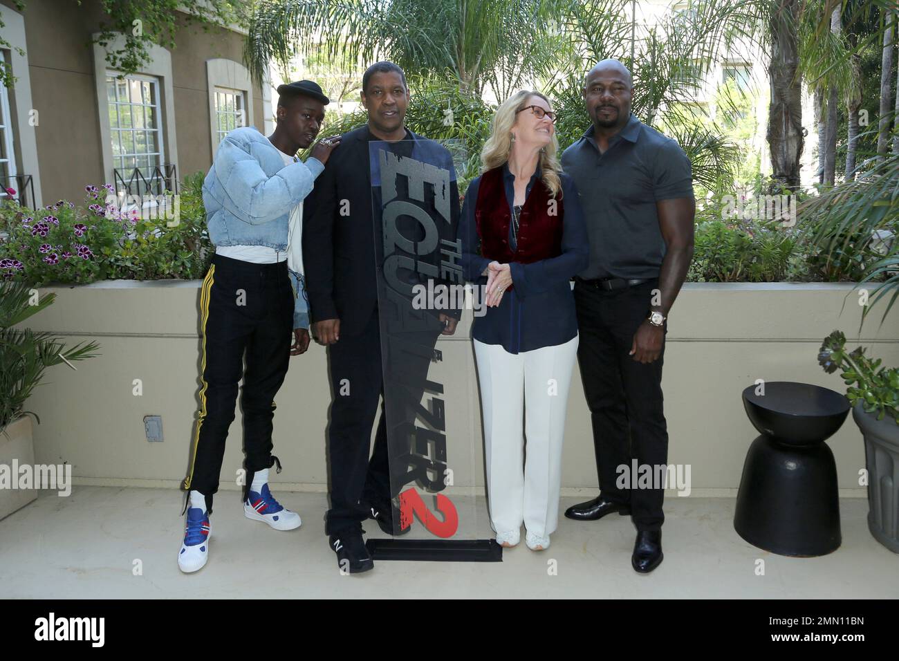 Ashton Sanders, from left, Denzel Washington, Melissa Leo and Antoine ...